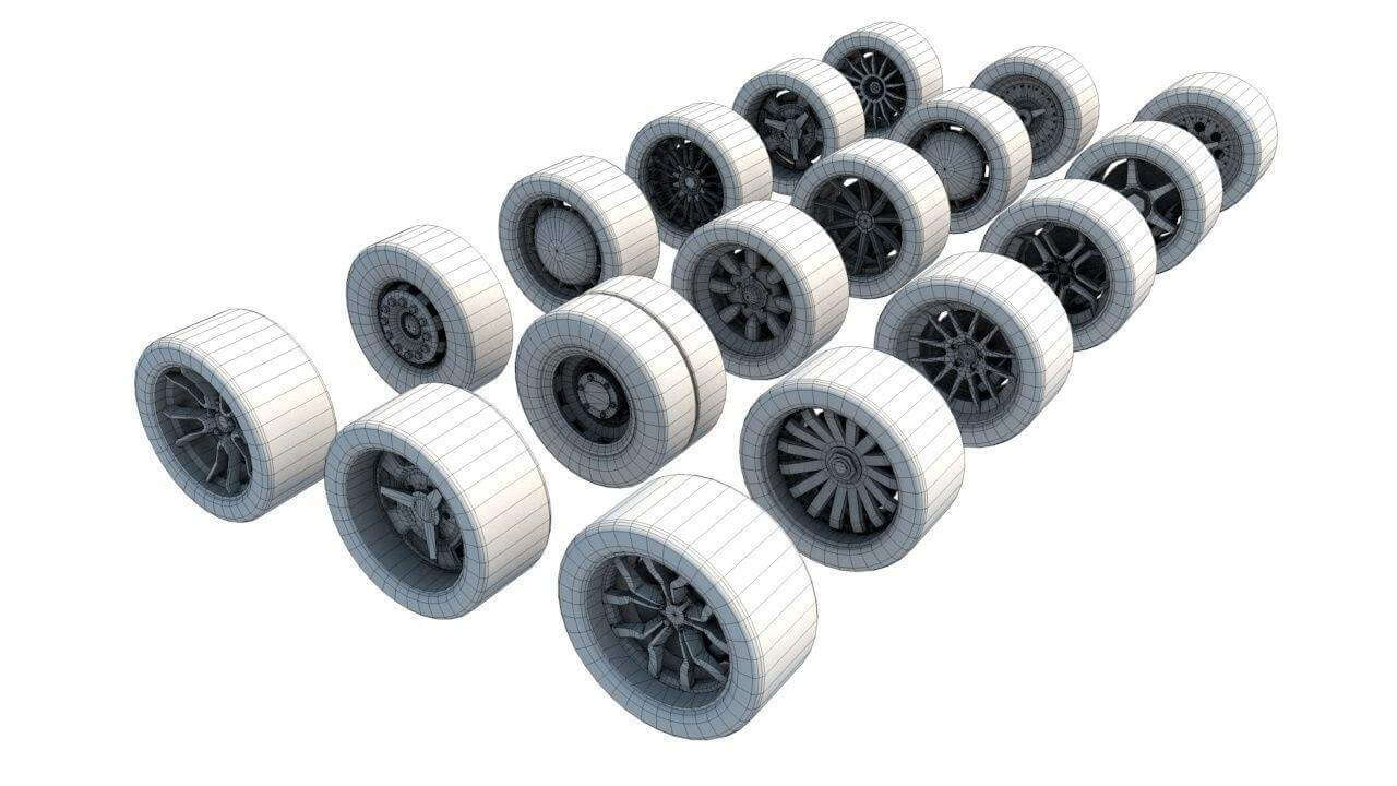 Wheels Pack 1 - 3D Model by jdaniel_92