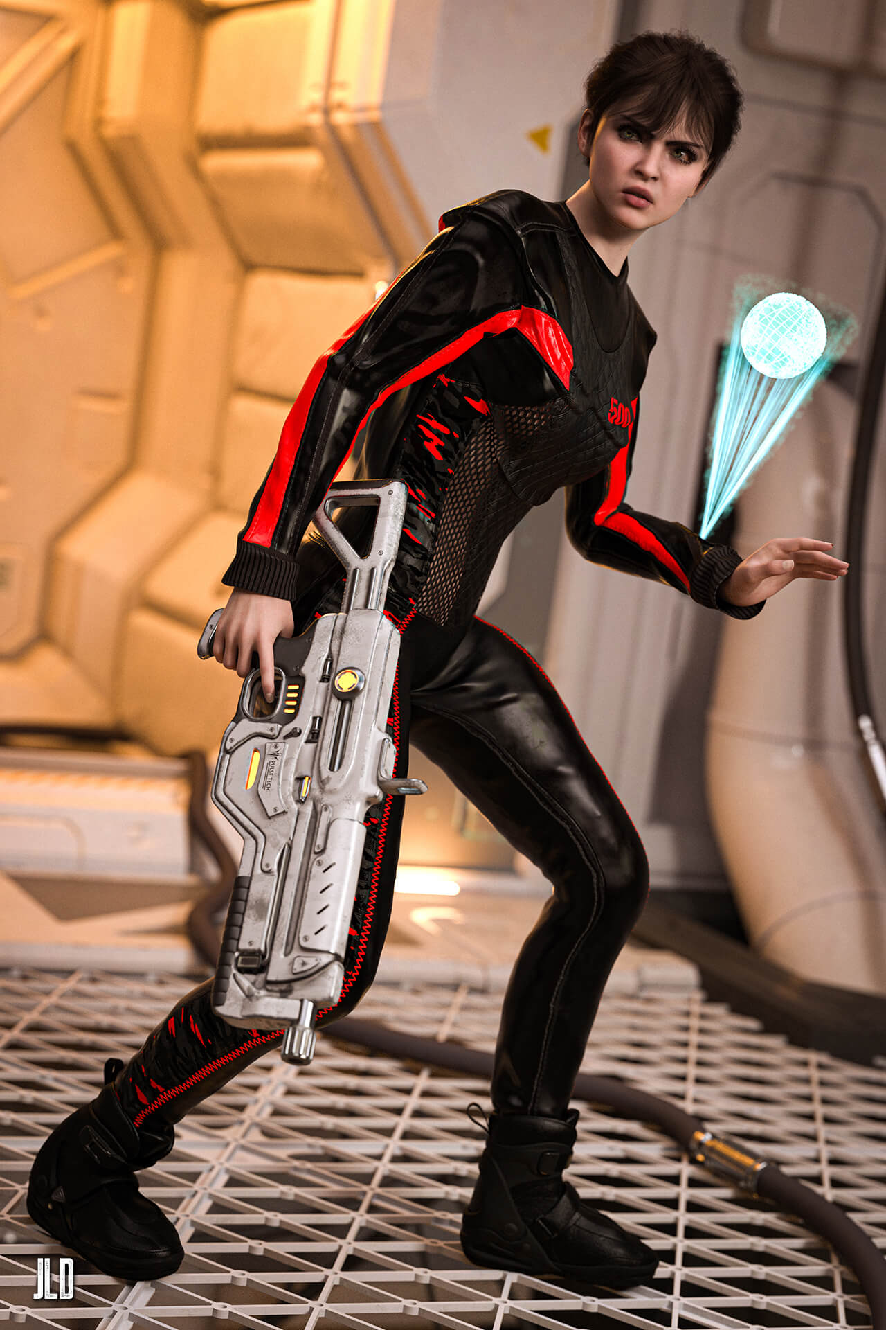 Startled 3D Render, Digital Art by jdischert