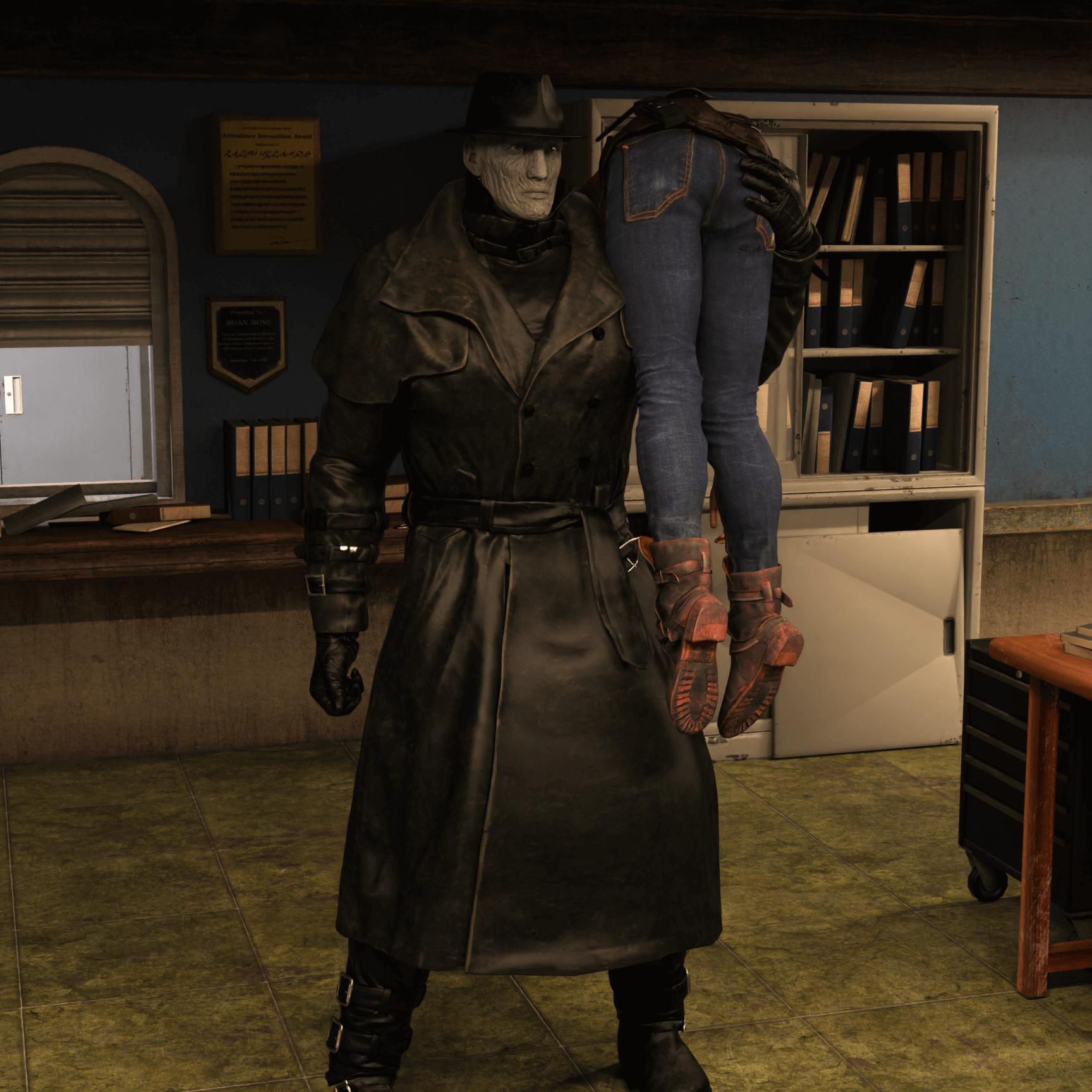 Claire vs Mr. X 3D Render, Digital Art by jdsg90