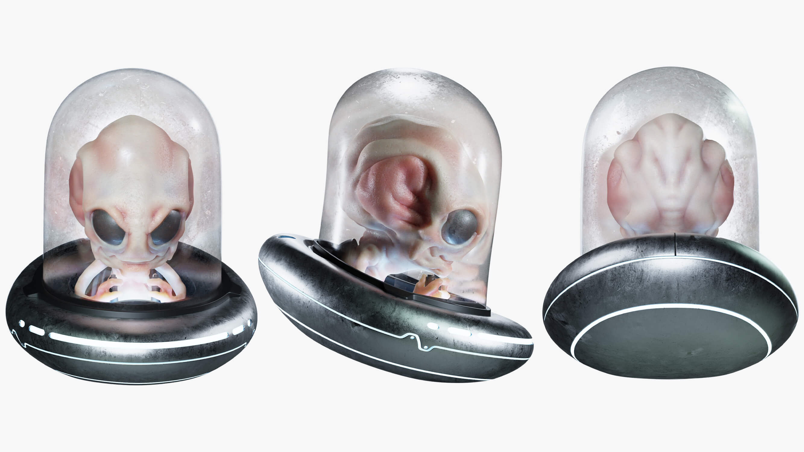 Alien UFO Blender - 3D Model by jebcg