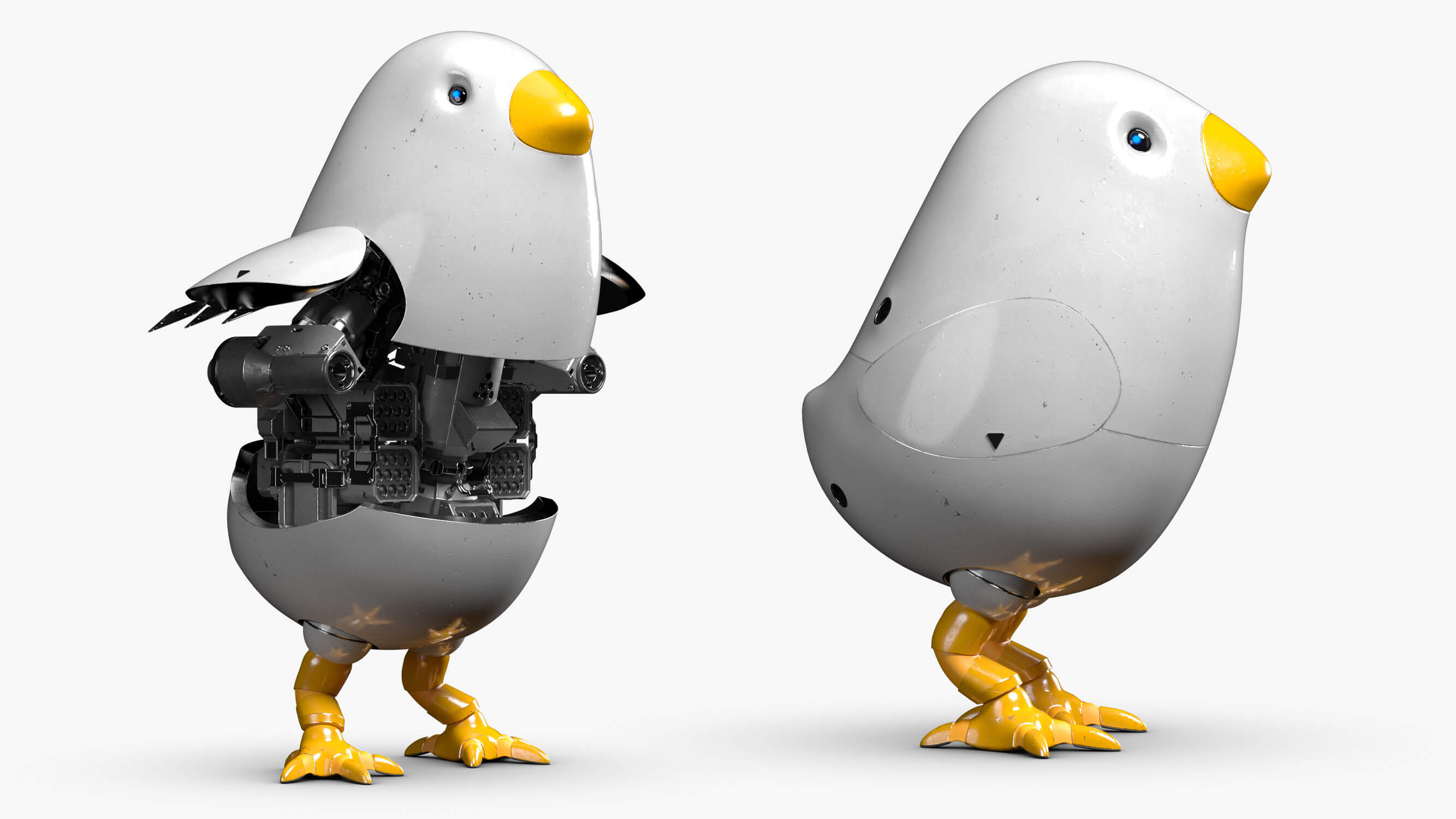 Chicken Robot - 3D Model by jebcg