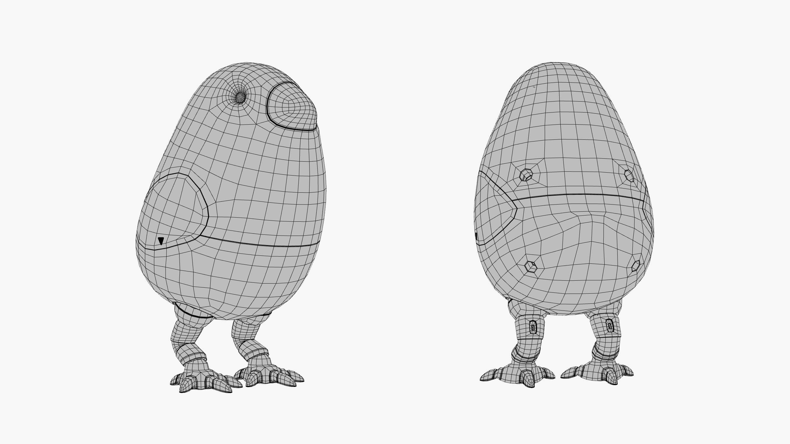 Chicken Robot - 3D Model by jebcg