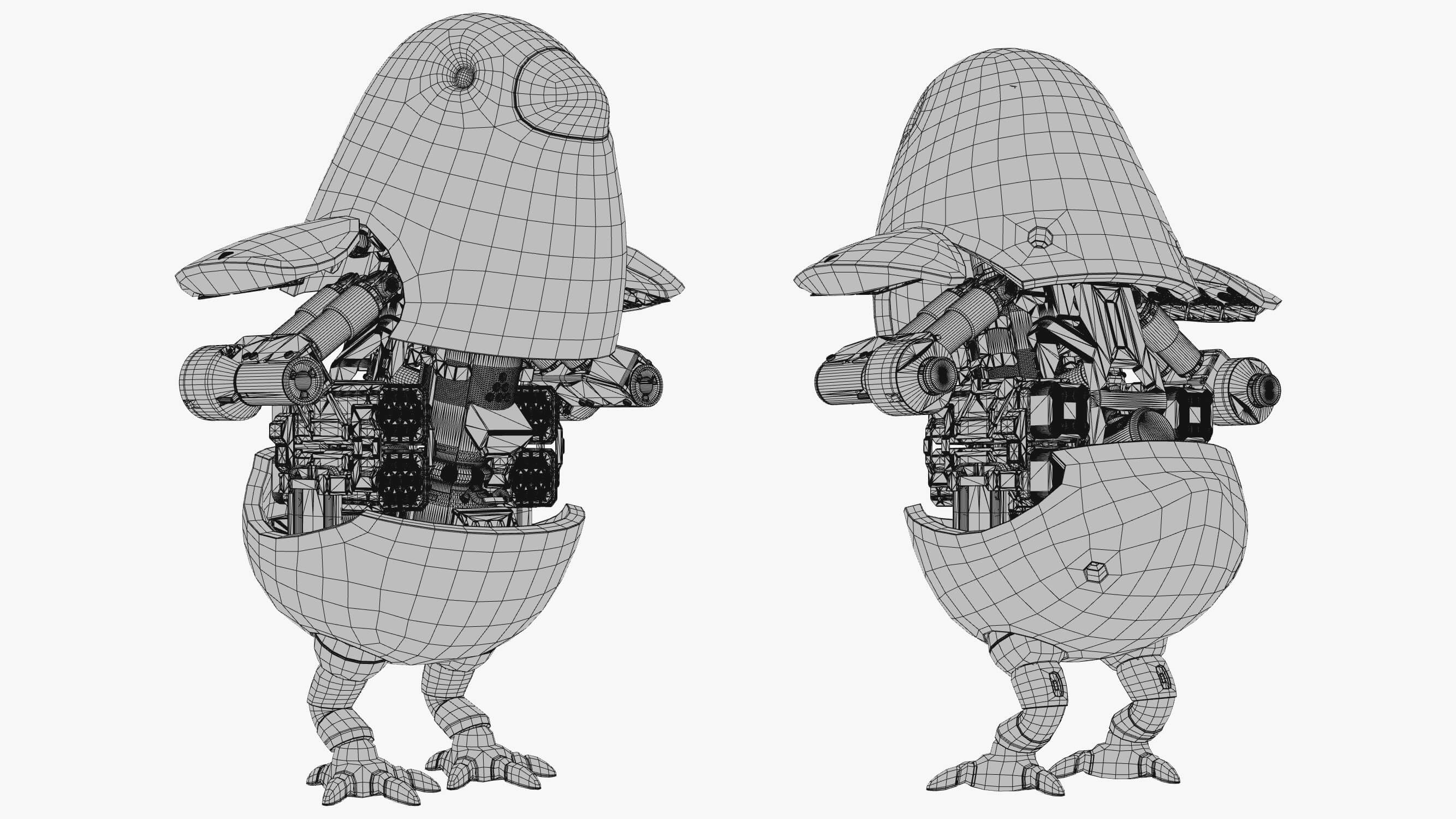 Chicken Robot - 3D Model by jebcg