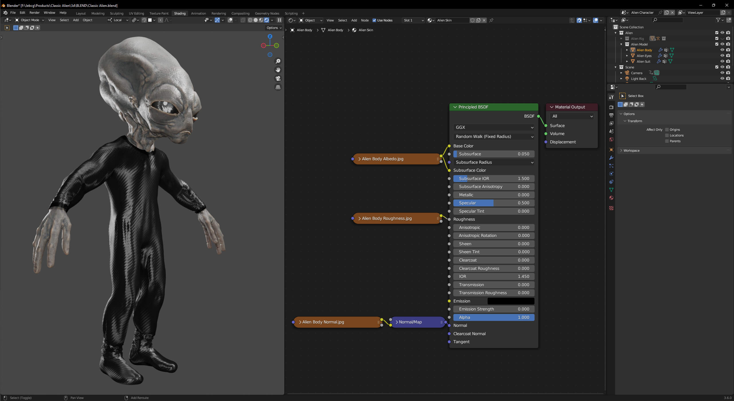 Classic Alien Blender - 3D Model by jebcg