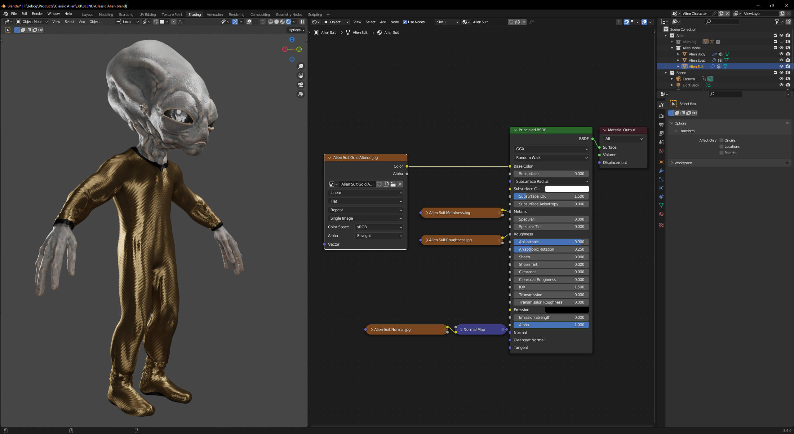 Classic Alien Blender - 3D Model by jebcg