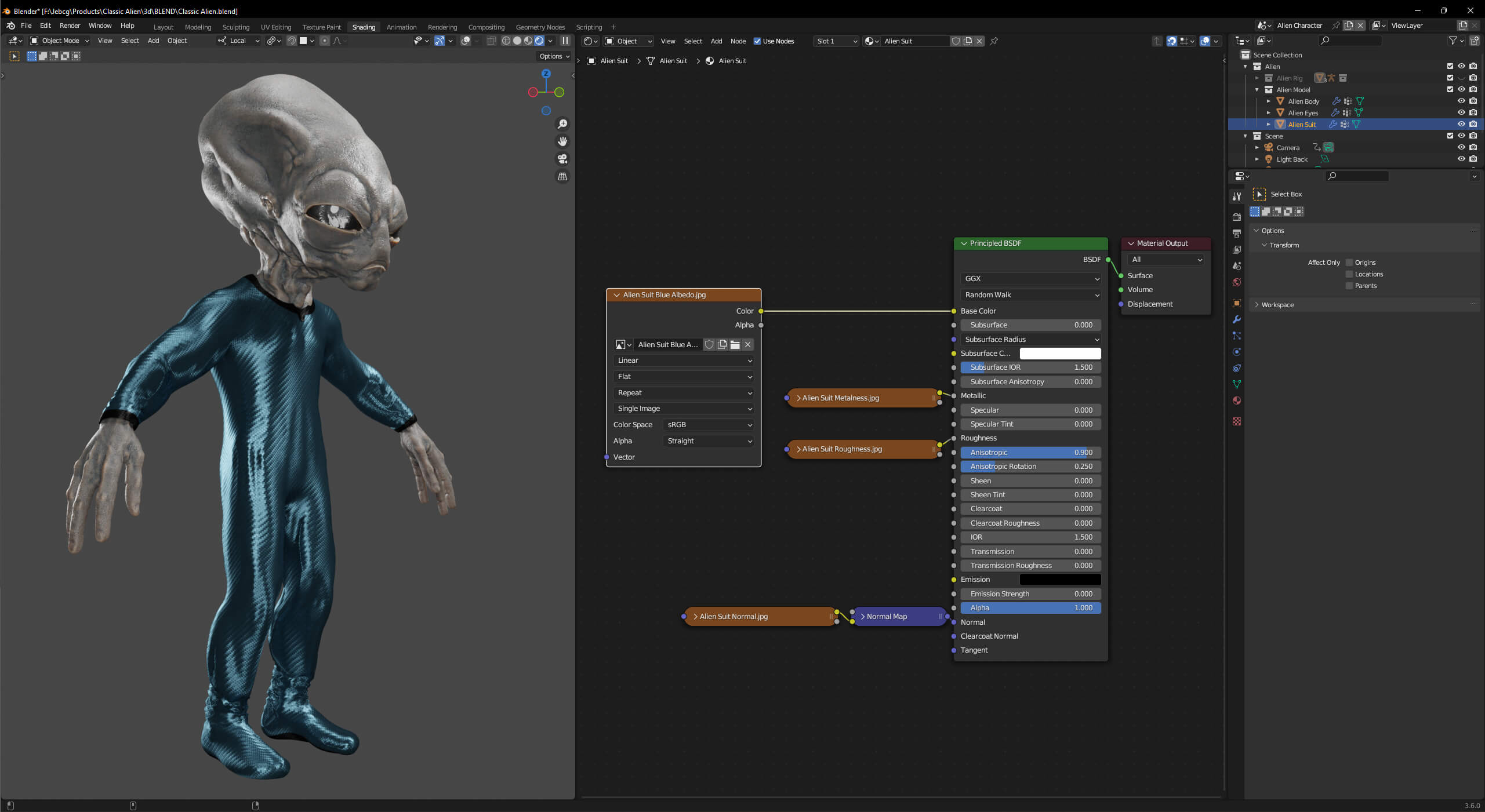 Classic Alien Blender - 3D Model by jebcg