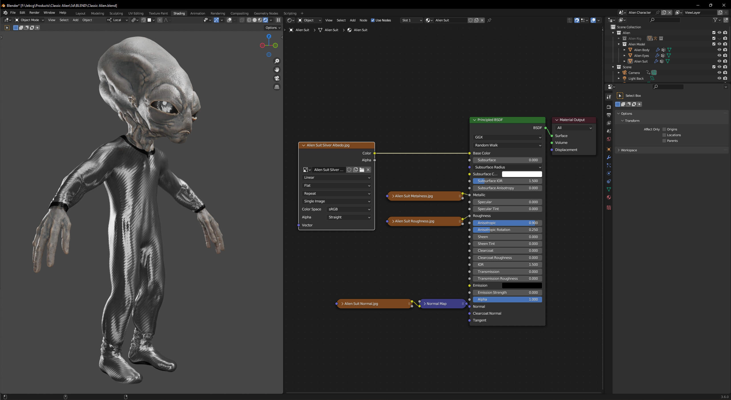 Classic Alien Blender - 3D Model by jebcg