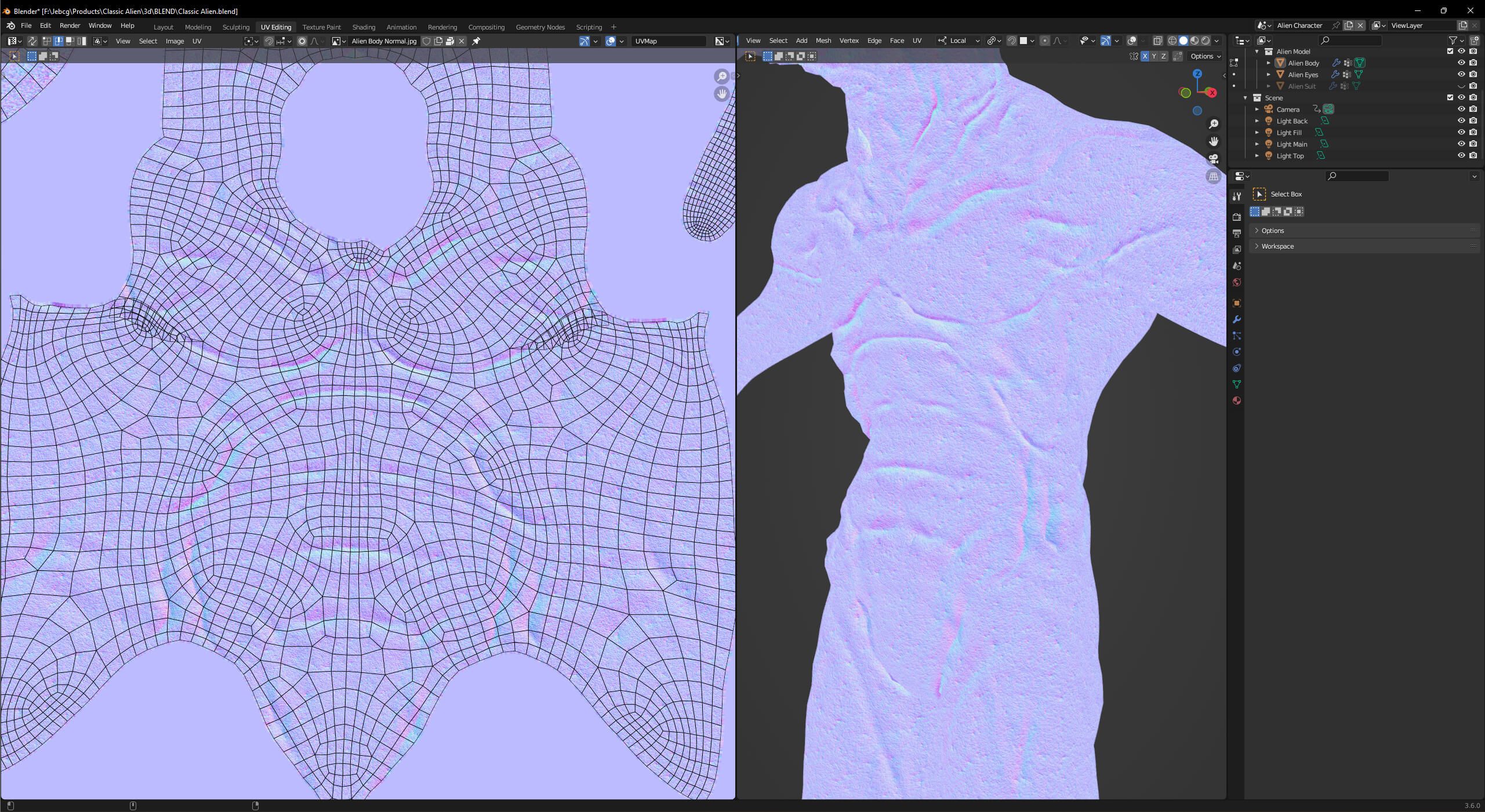 Classic Alien Blender - 3D Model by jebcg