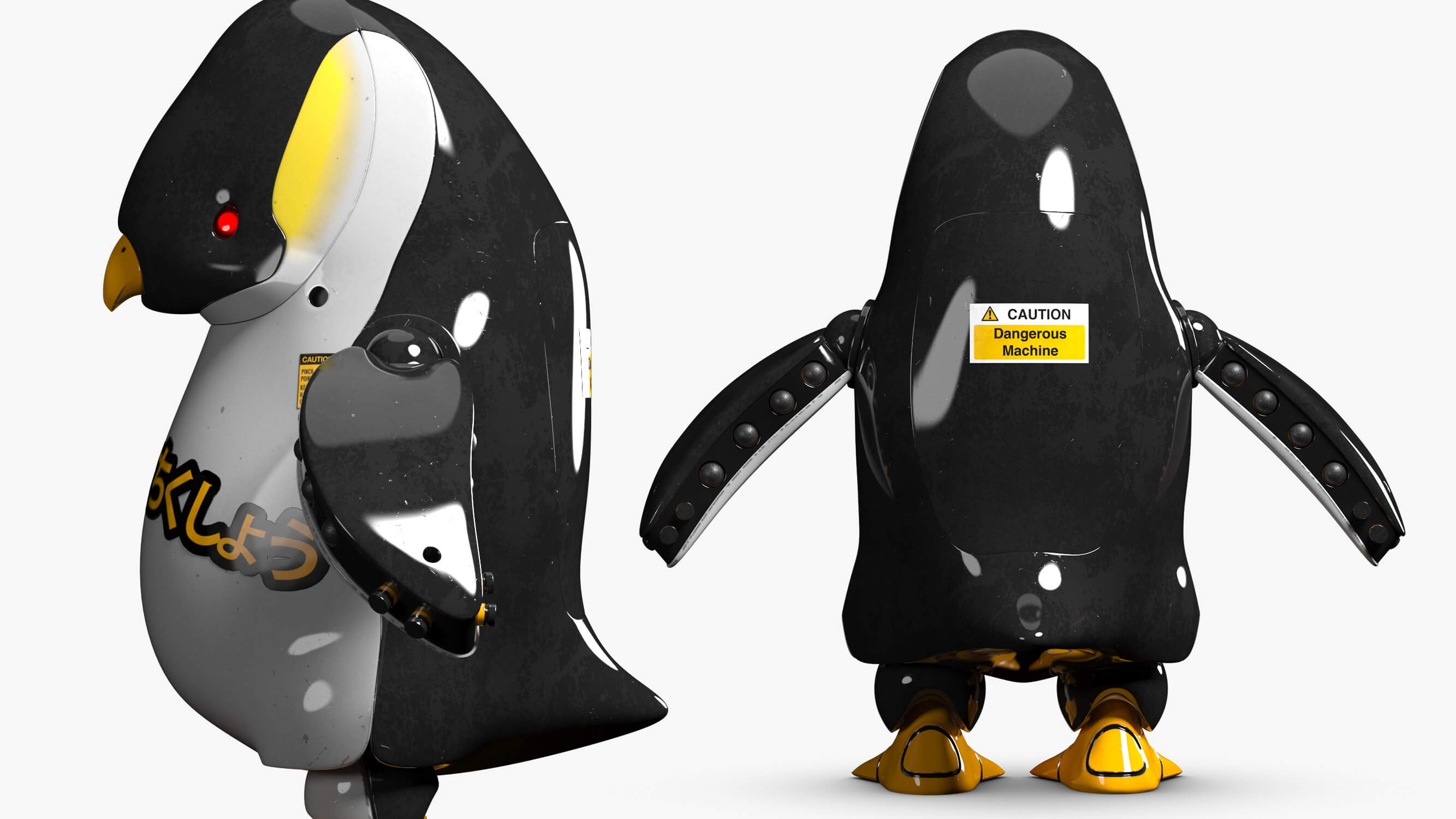 Penguin Robot 3DS Max - 3D Model by jebcg