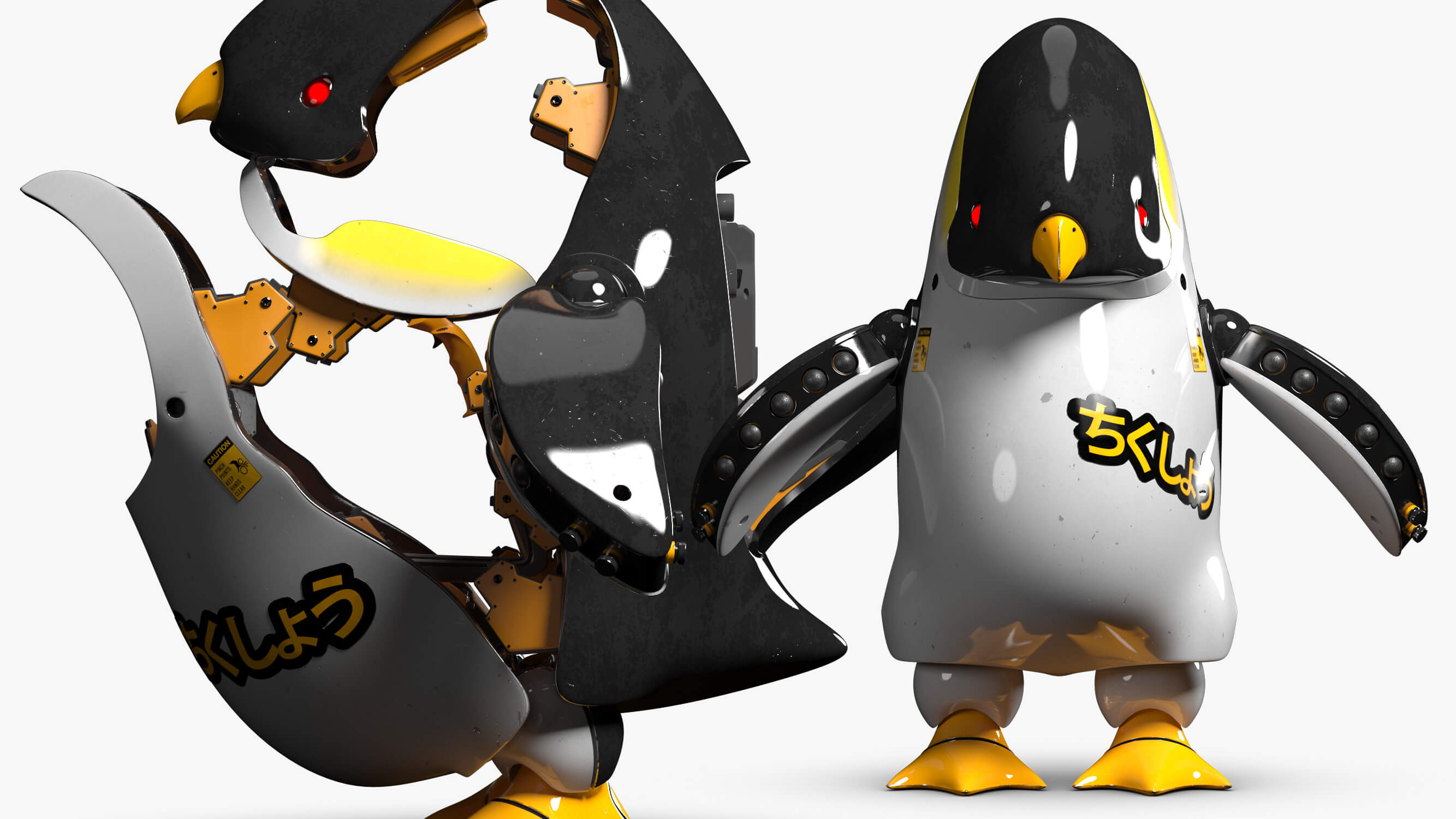 Penguin Robot 3DS Max - 3D Model by jebcg