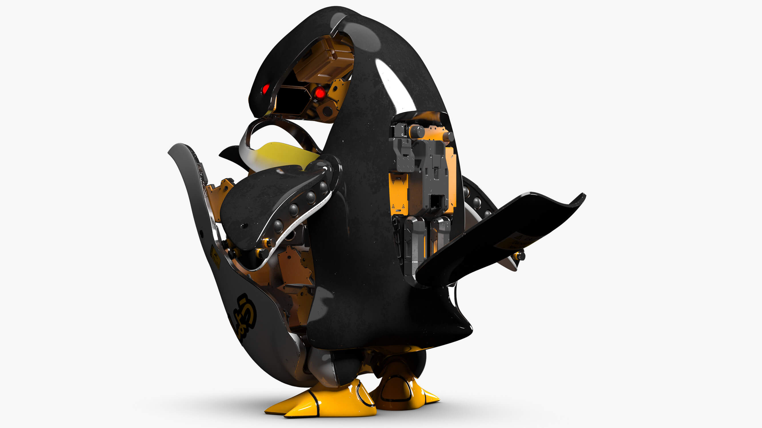 Penguin Robot 3DS Max - 3D Model by jebcg