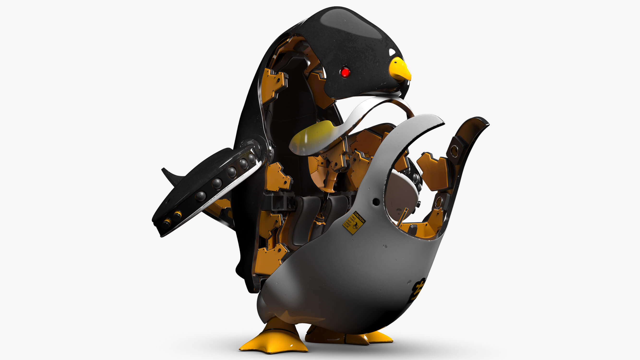 Penguin Robot 3DS Max - 3D Model by jebcg