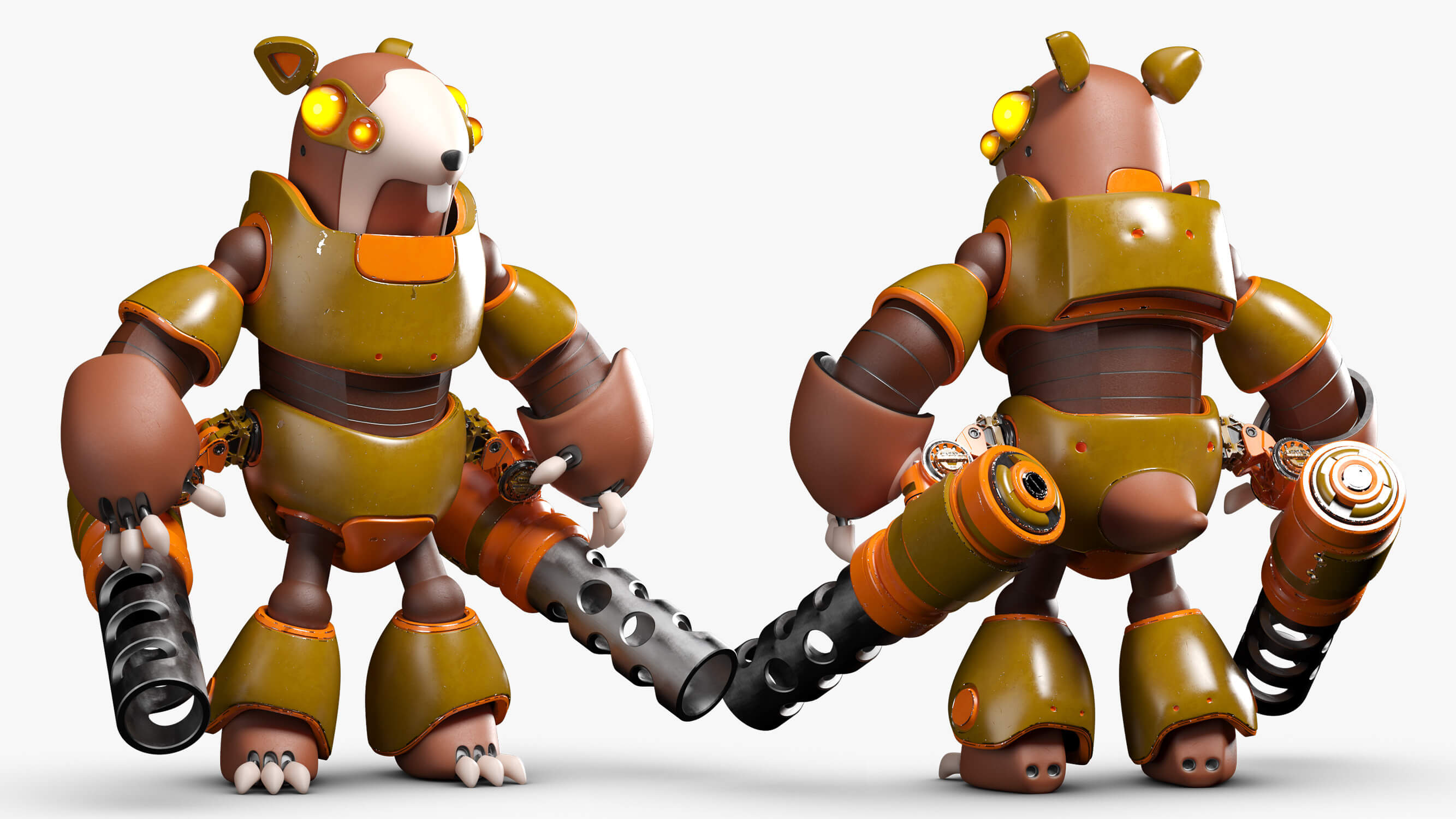 Rodent Robot - 3D Model by jebcg