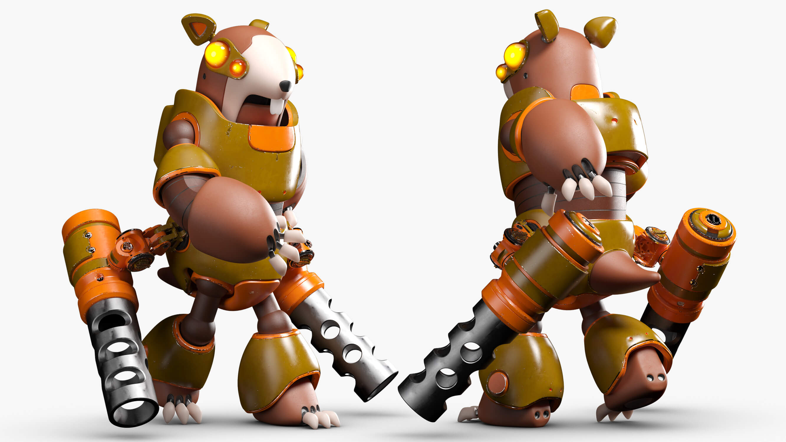 Rodent Robot - 3D Model by jebcg