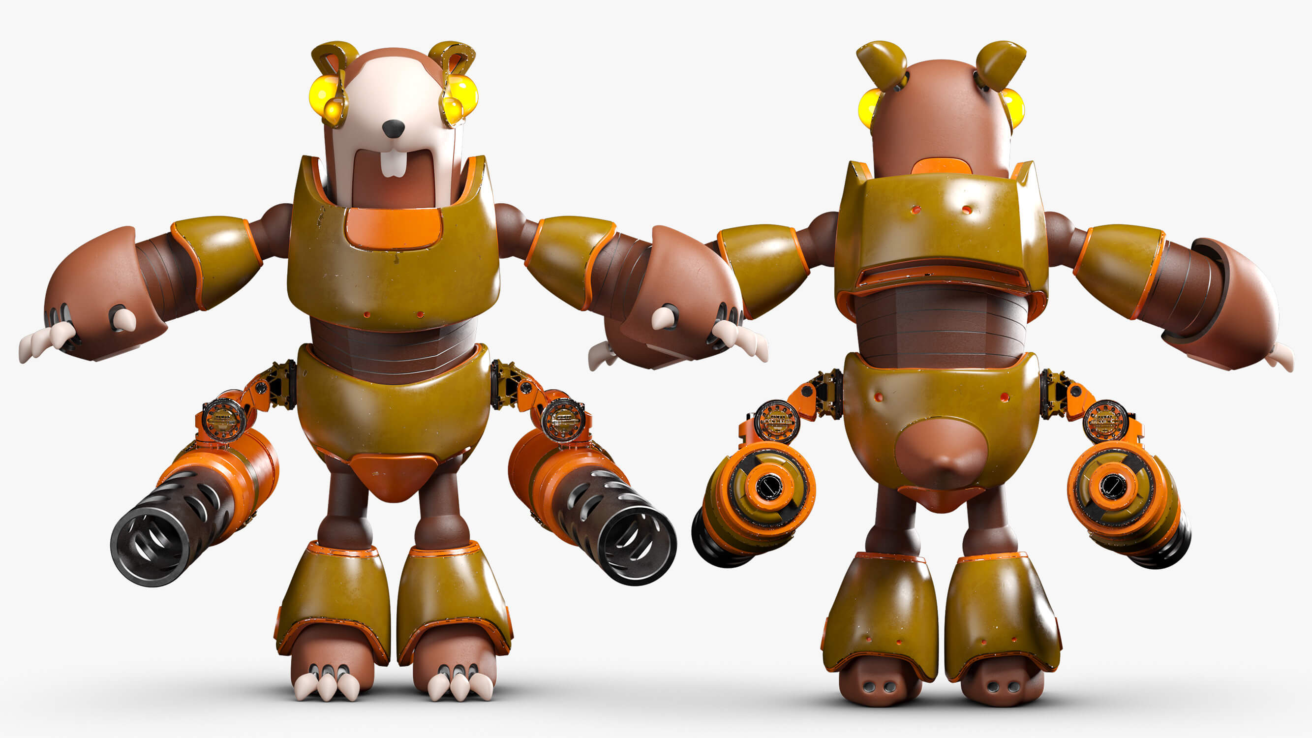 Rodent Robot - 3D Model by jebcg