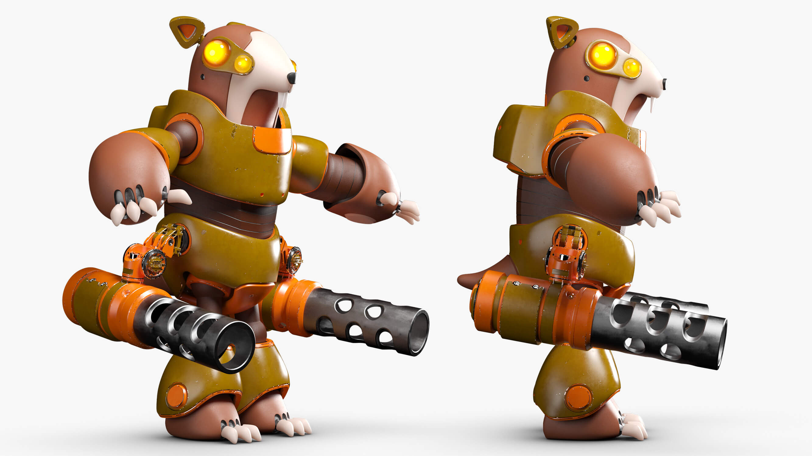 Rodent Robot - 3D Model by jebcg