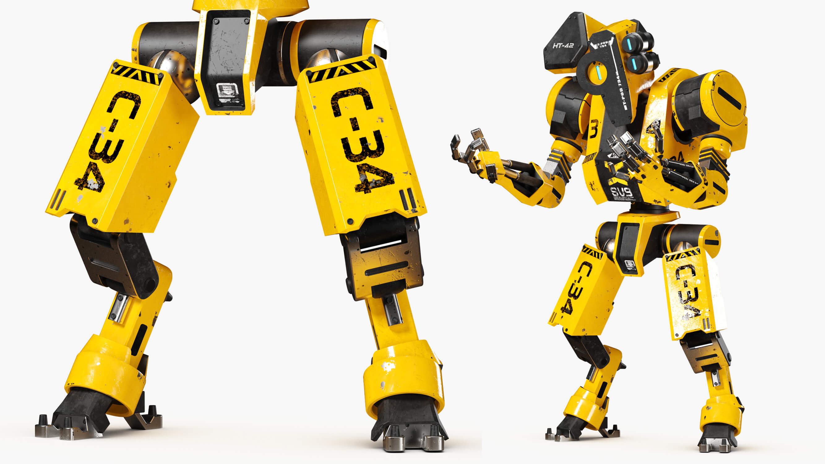 Worker Robot - 3D Model by jebcg