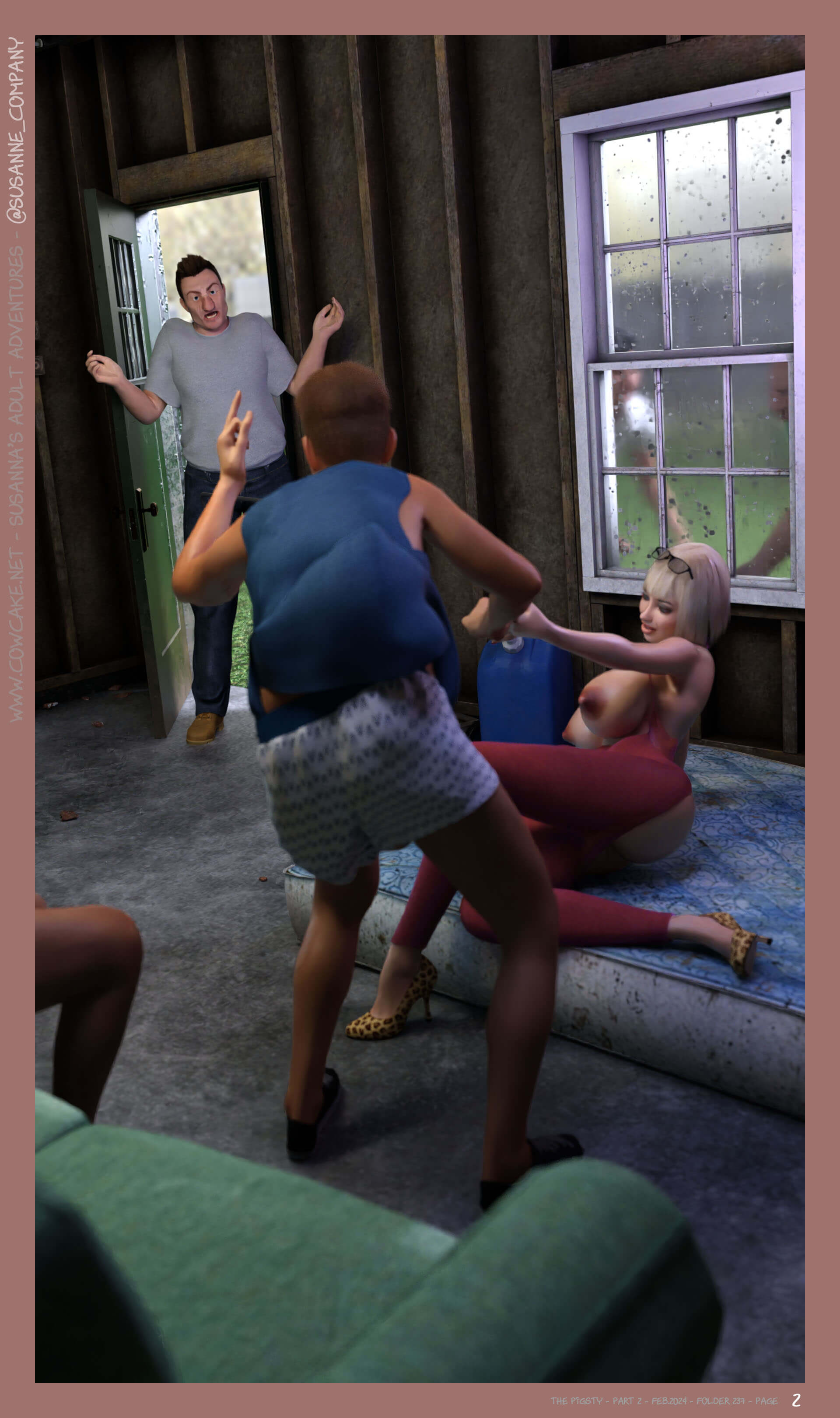 the pigsty - vol2.2 3D Render, Digital Art by jedimangia