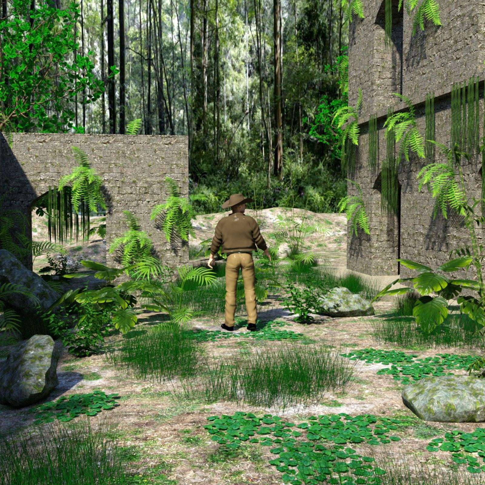 Ruins In The Forest - Daz Content by JeffersonAF