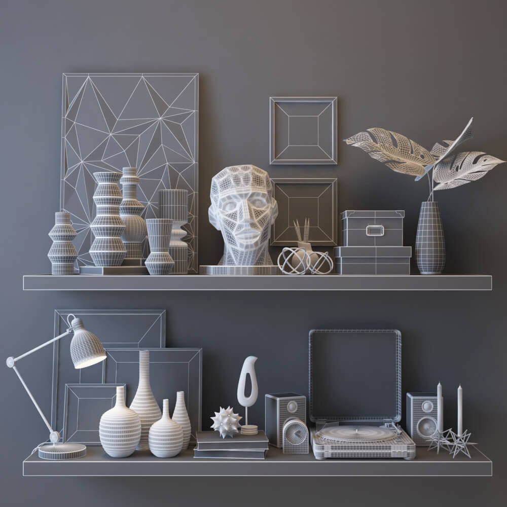 1 Decor Set 02 - 3D Model by jemsjamjo