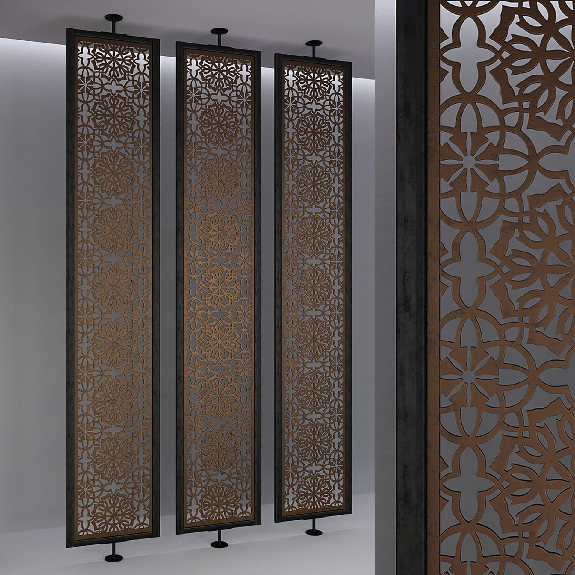 Aluminum Screen Saraya - 3D Model by jemsjamjo