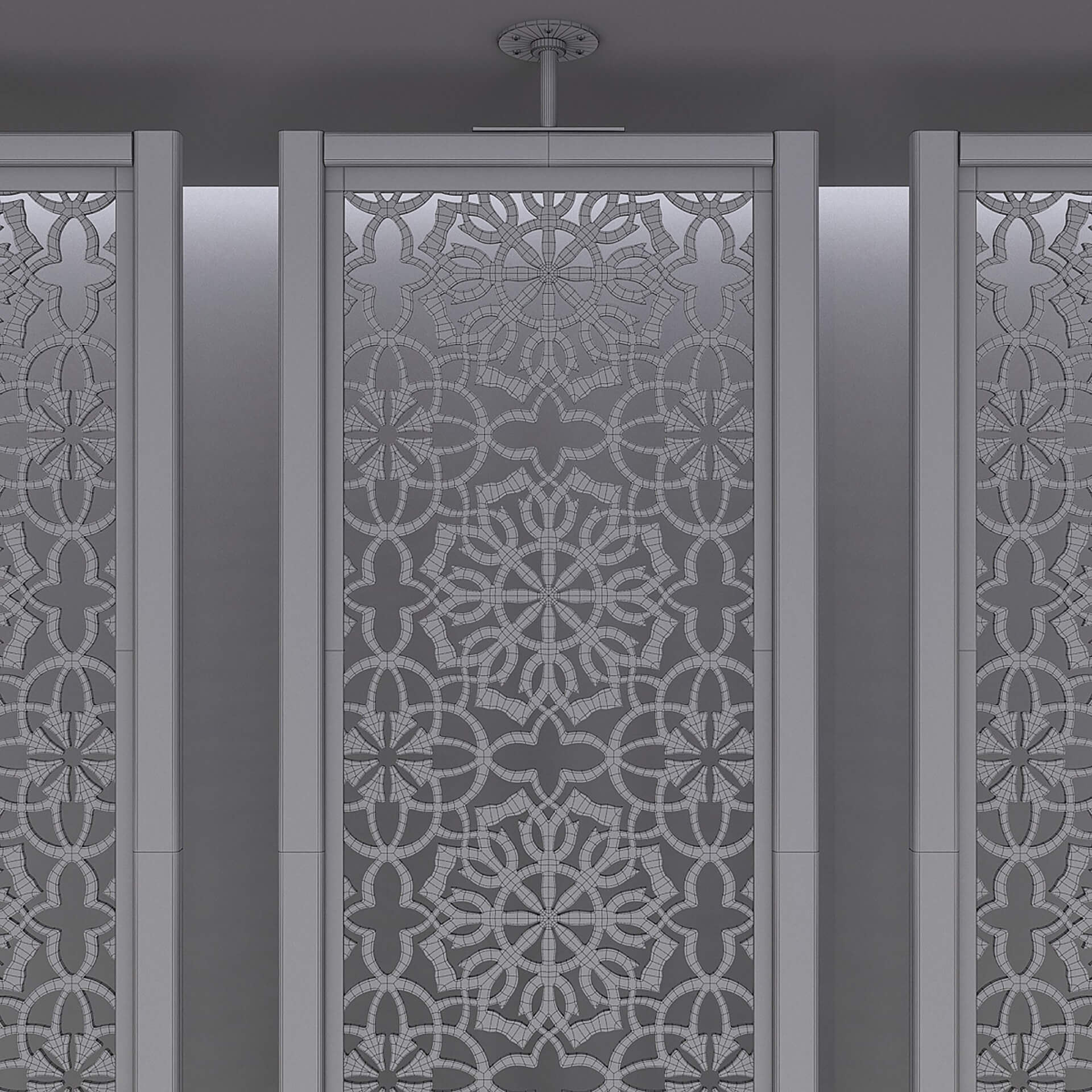 Aluminum Screen Saraya - 3D Model by jemsjamjo