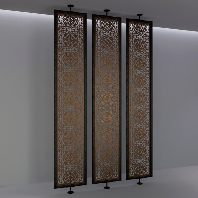 Aluminum Screen Saraya - 3D Model by jemsjamjo