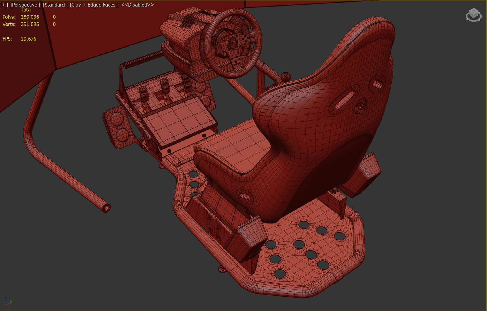 Racing Game Simulator - 3D Model by jemsjamjo
