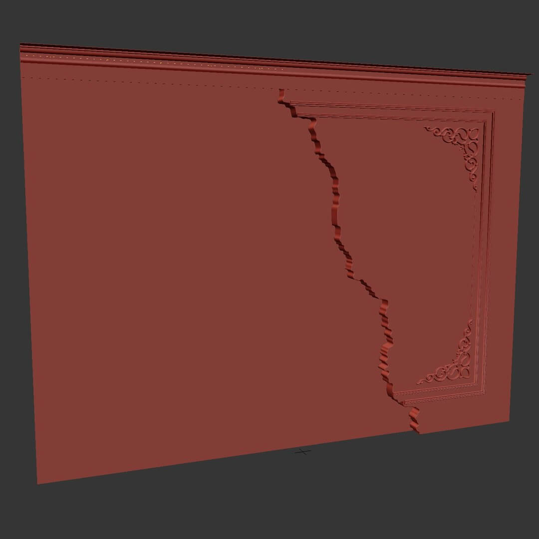 Stone Wall Panel - 3D Model by jemsjamjo