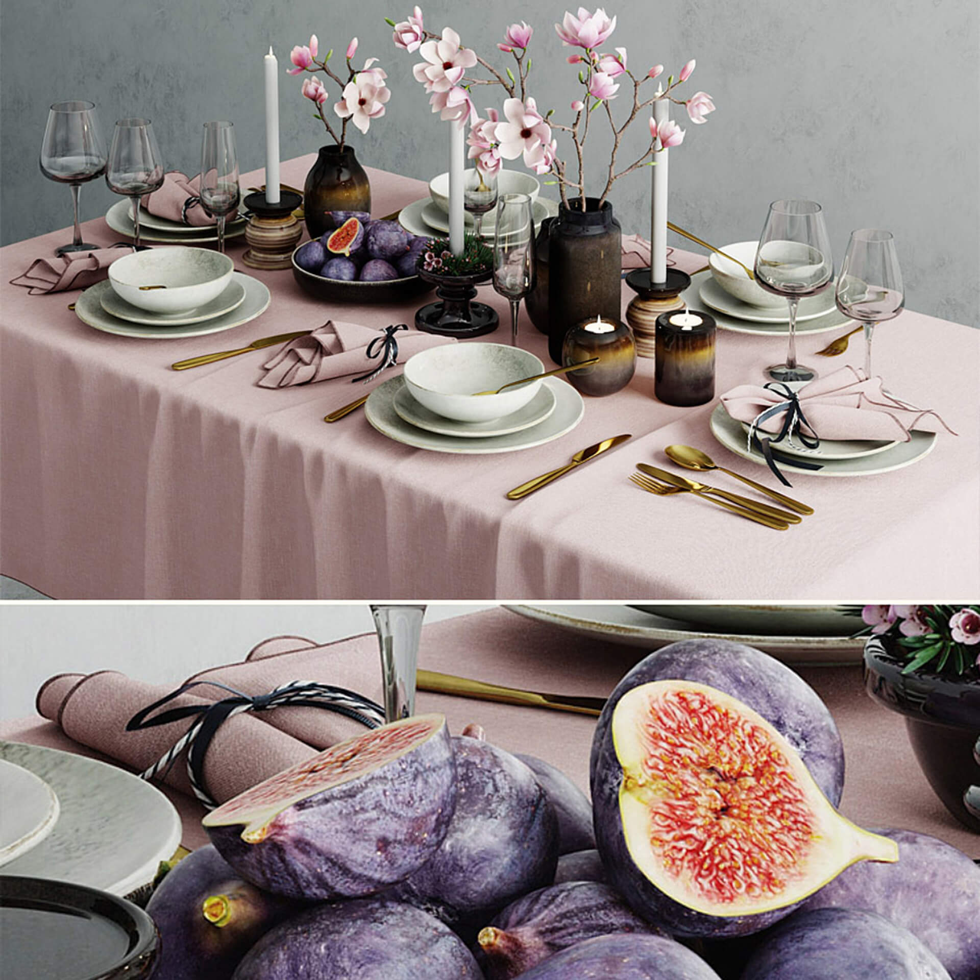 Tableware Laying - 3D Model by jemsjamjo