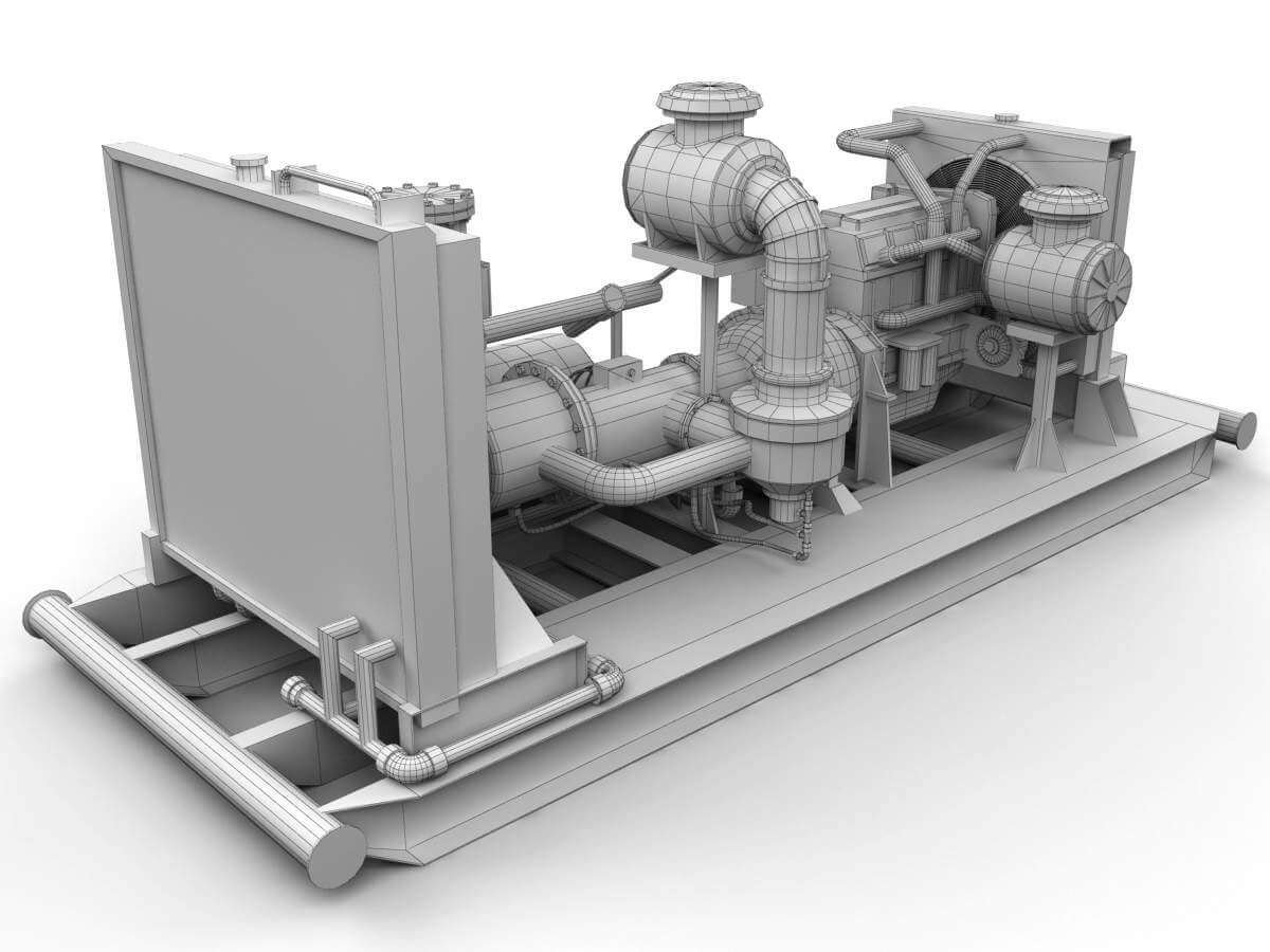 Compressor Station - 3D Model by jenek