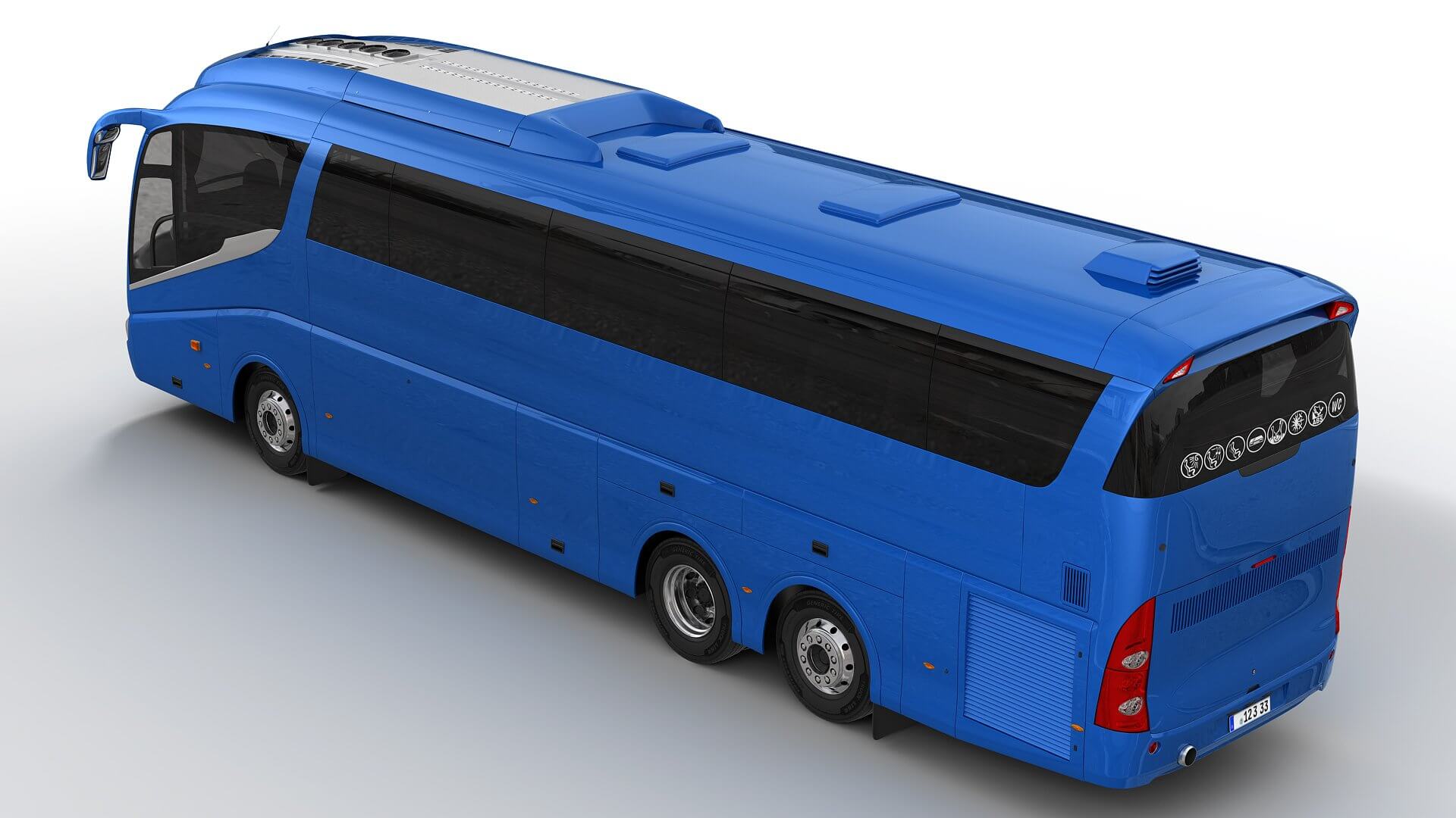 Generic Bus 6X2 - 3D Model by jenek