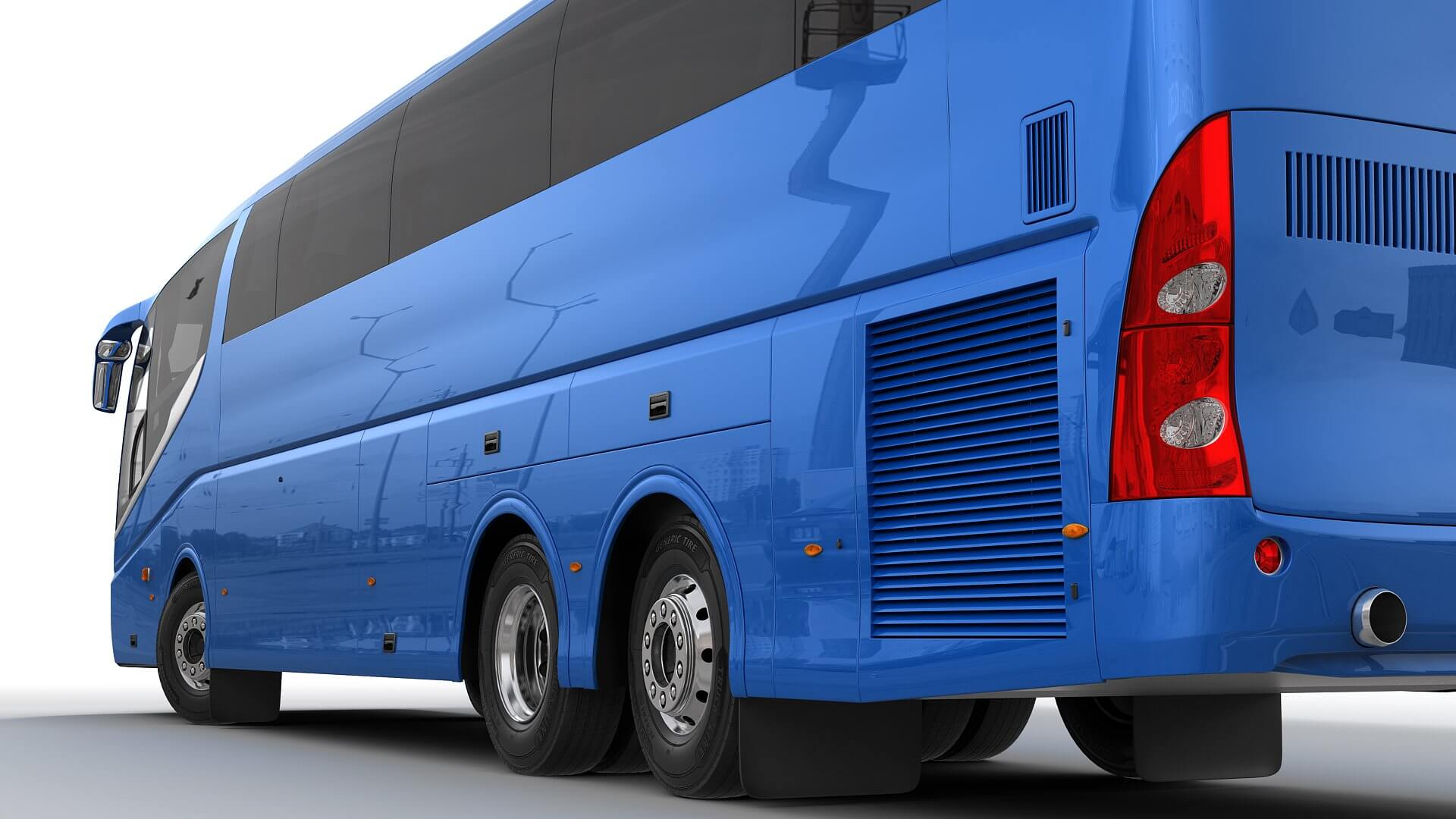 Generic Bus 6X2 - 3D Model by jenek