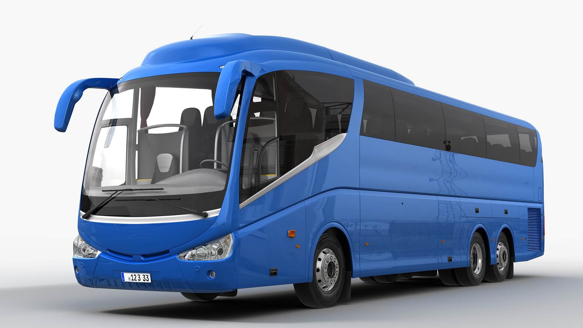 Generic Bus 6X2 - 3D Model by jenek