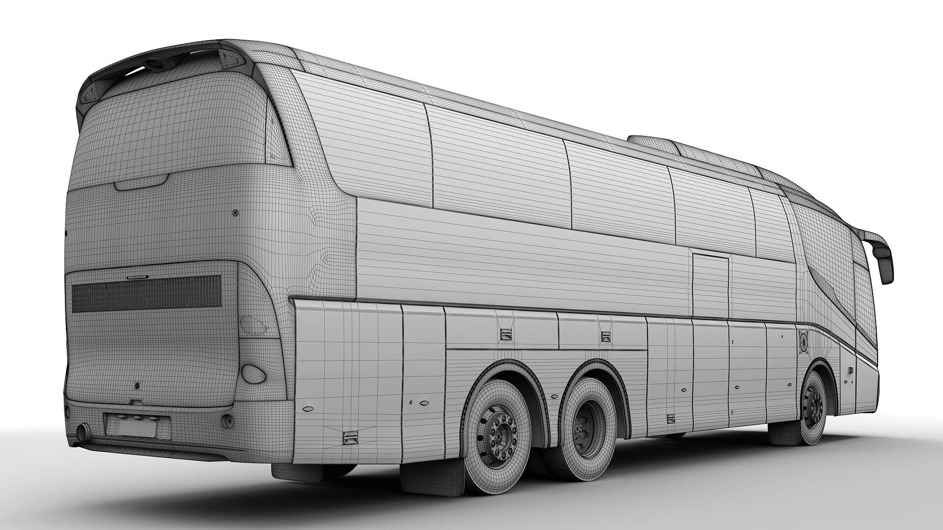 Generic Bus 6X2 - 3D Model by jenek