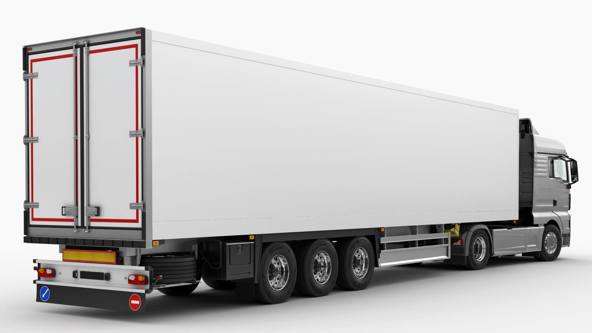 Generic Truck 4X2 With Trailer - 3D Model by jenek