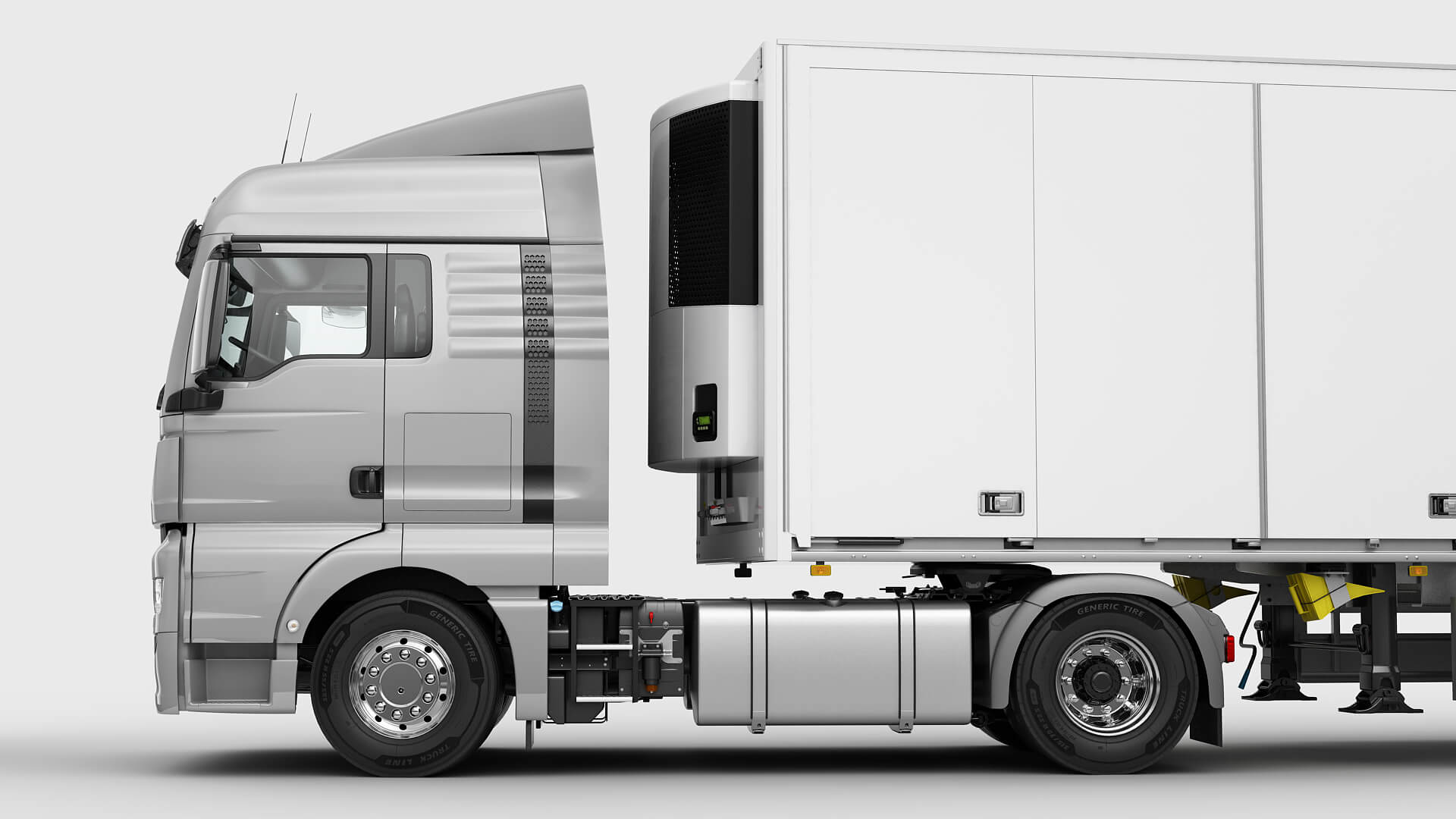 Generic Truck 4X2 With Trailer - 3D Model by jenek