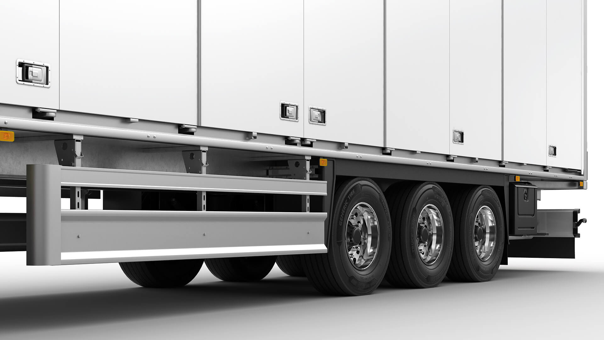 Generic Truck 4X2 With Trailer - 3D Model by jenek