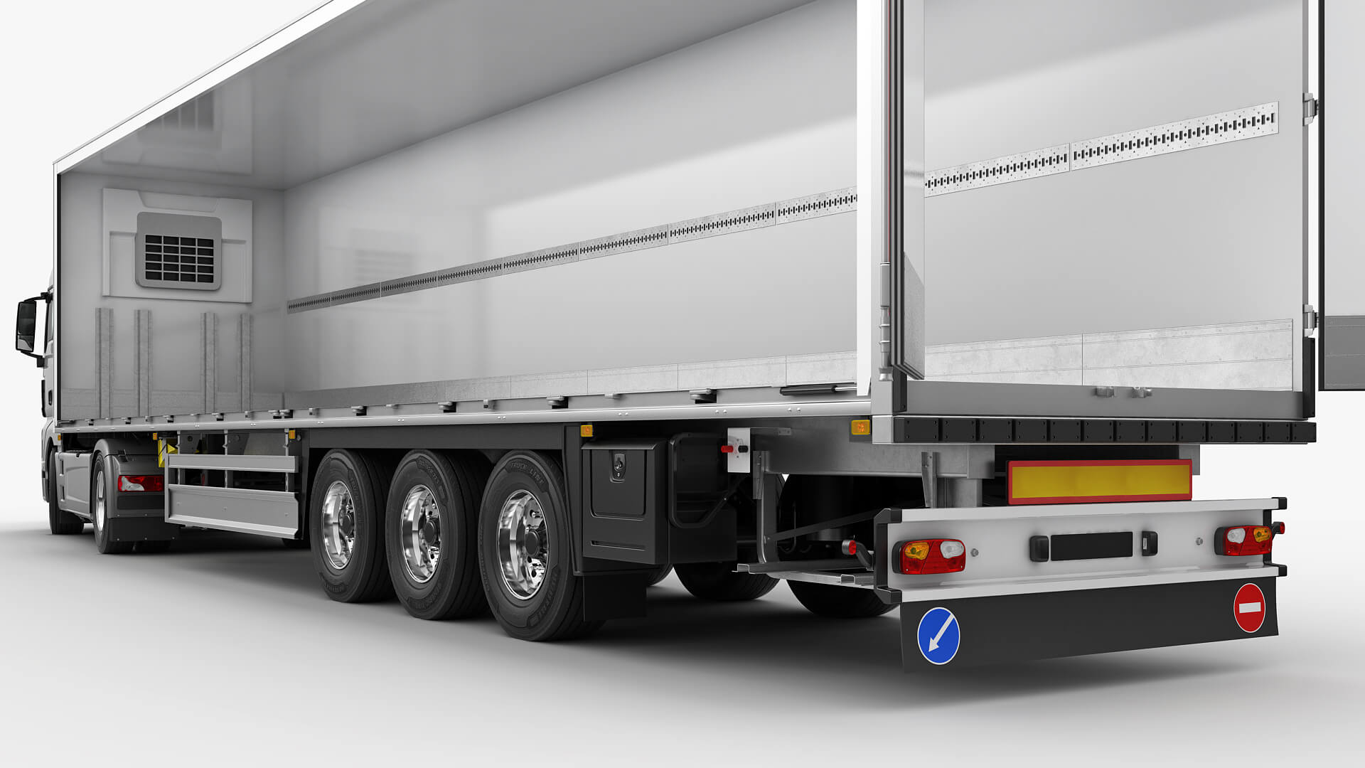 Generic Truck 4X2 With Trailer - 3D Model by jenek