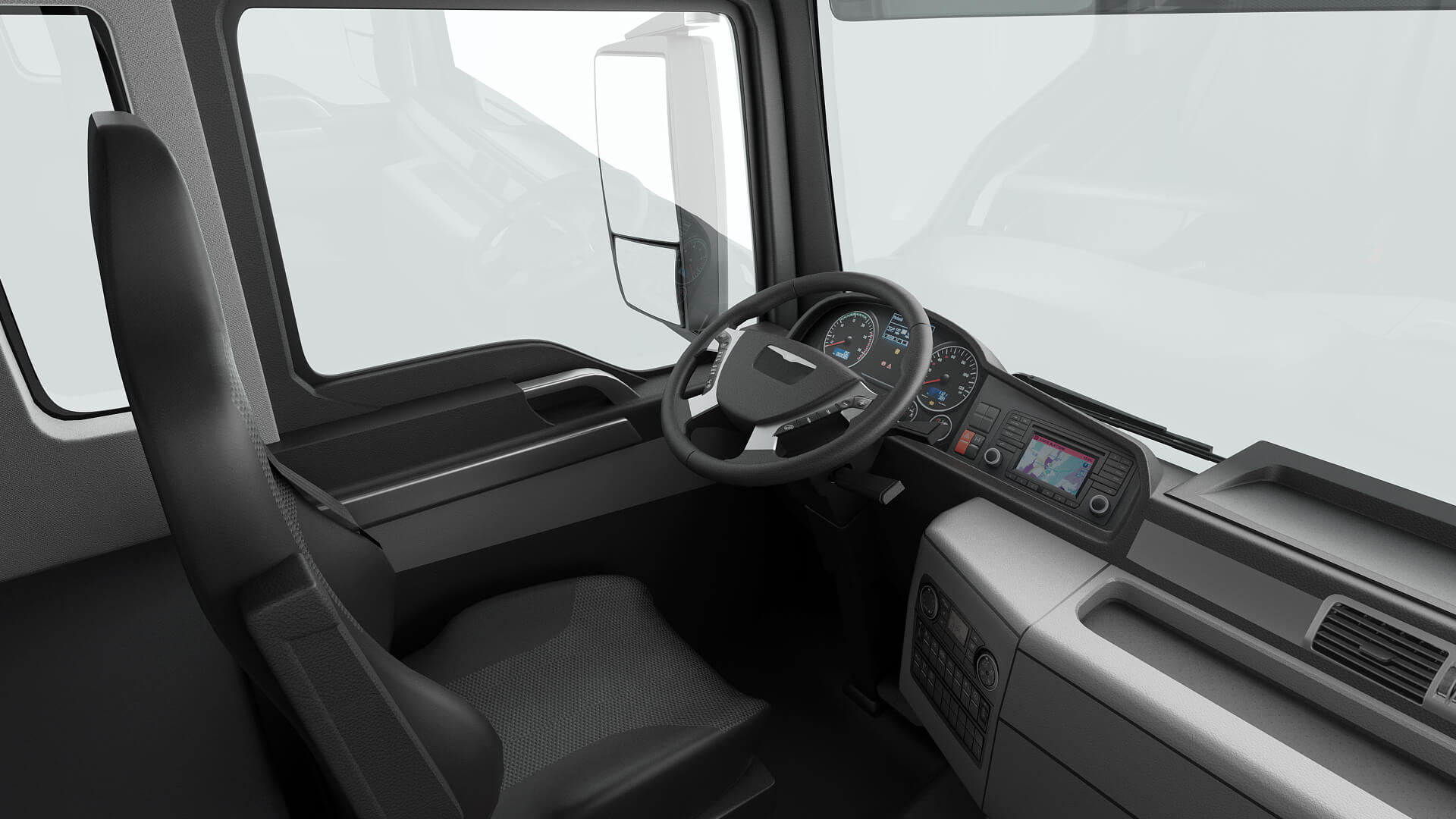 Generic Truck 4X2 With Trailer - 3D Model by jenek