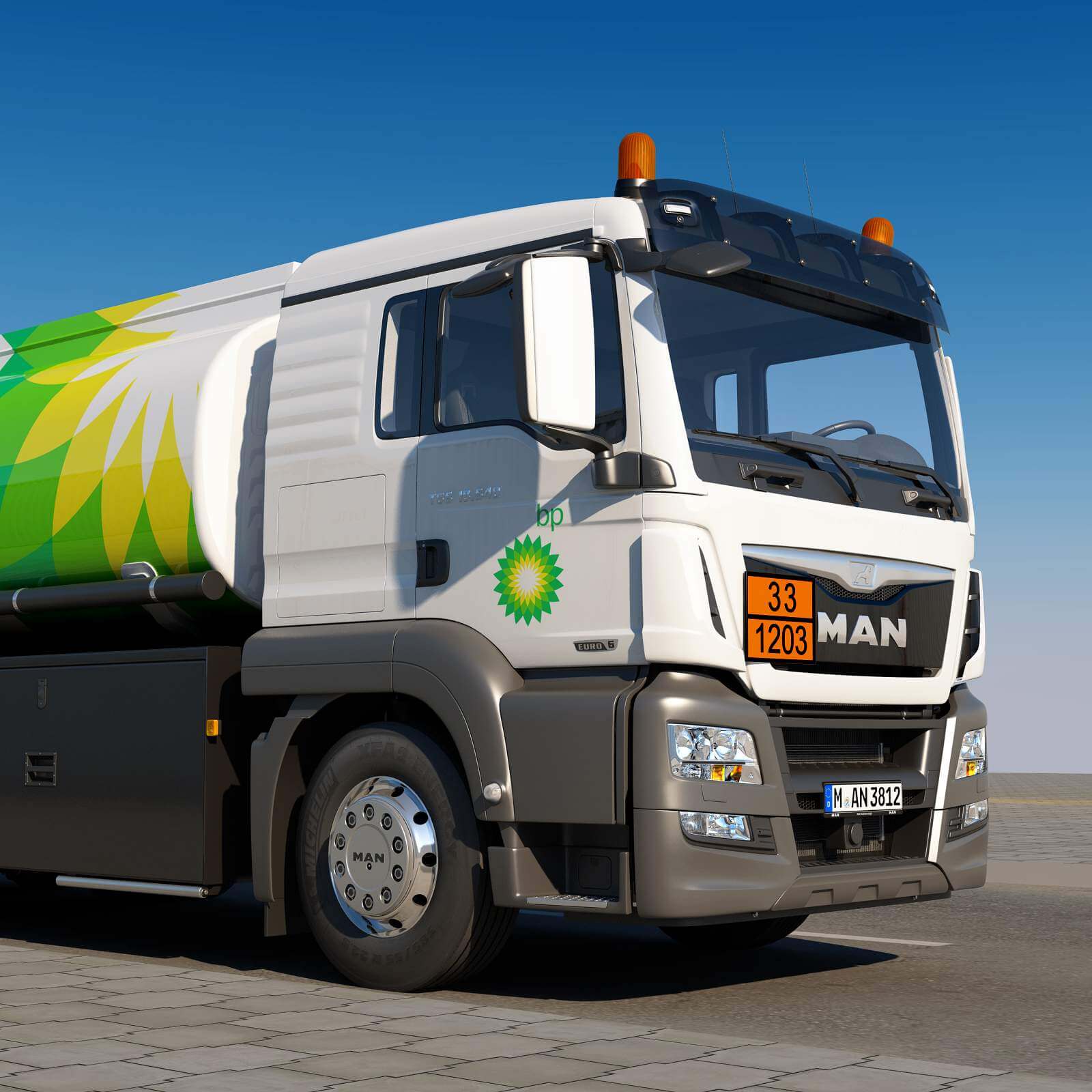 Truck TGS 6X2 Tanker - 3D Model by jenek