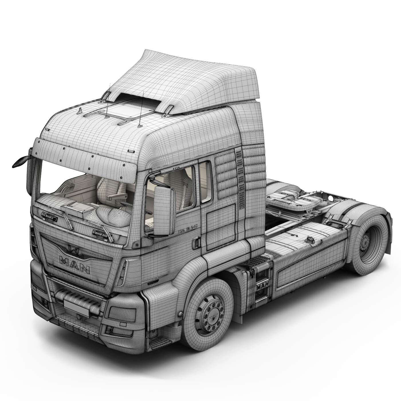Truck TGS LX 2012 - 3D Model by jenek