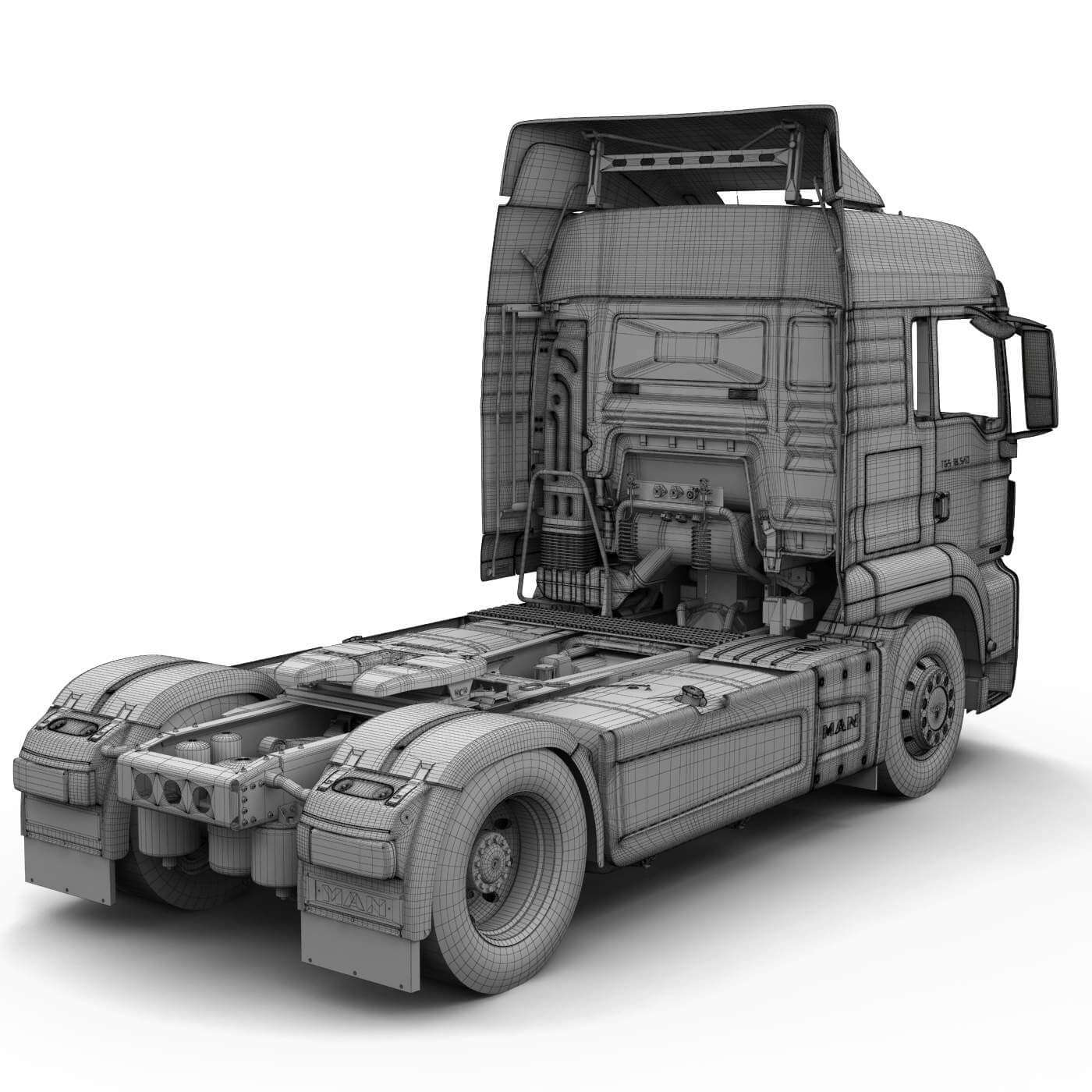 Truck TGS LX 2012 - 3D Model by jenek