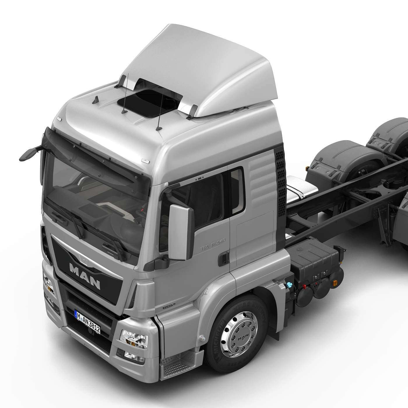 Truck TGS LX 6x2 - 3D Model by jenek