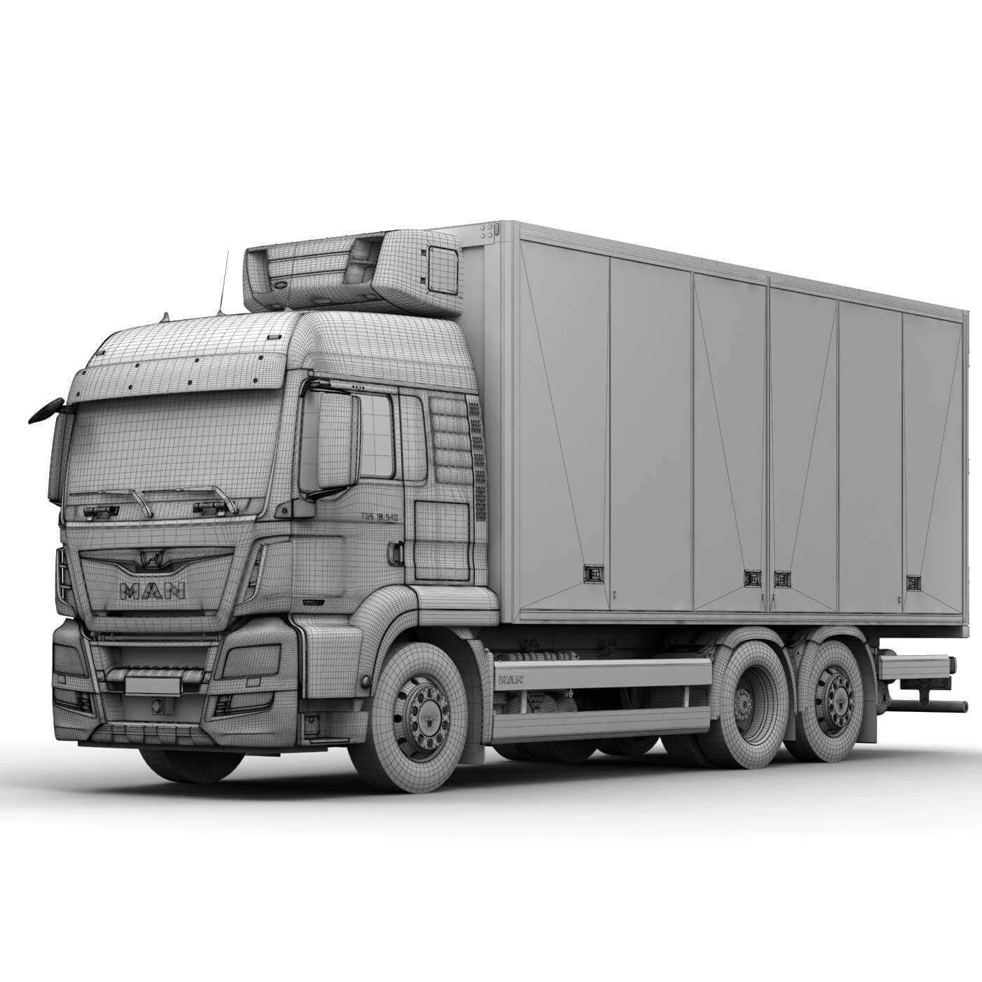Truck TGS LX 6x2 - 3D Model by jenek