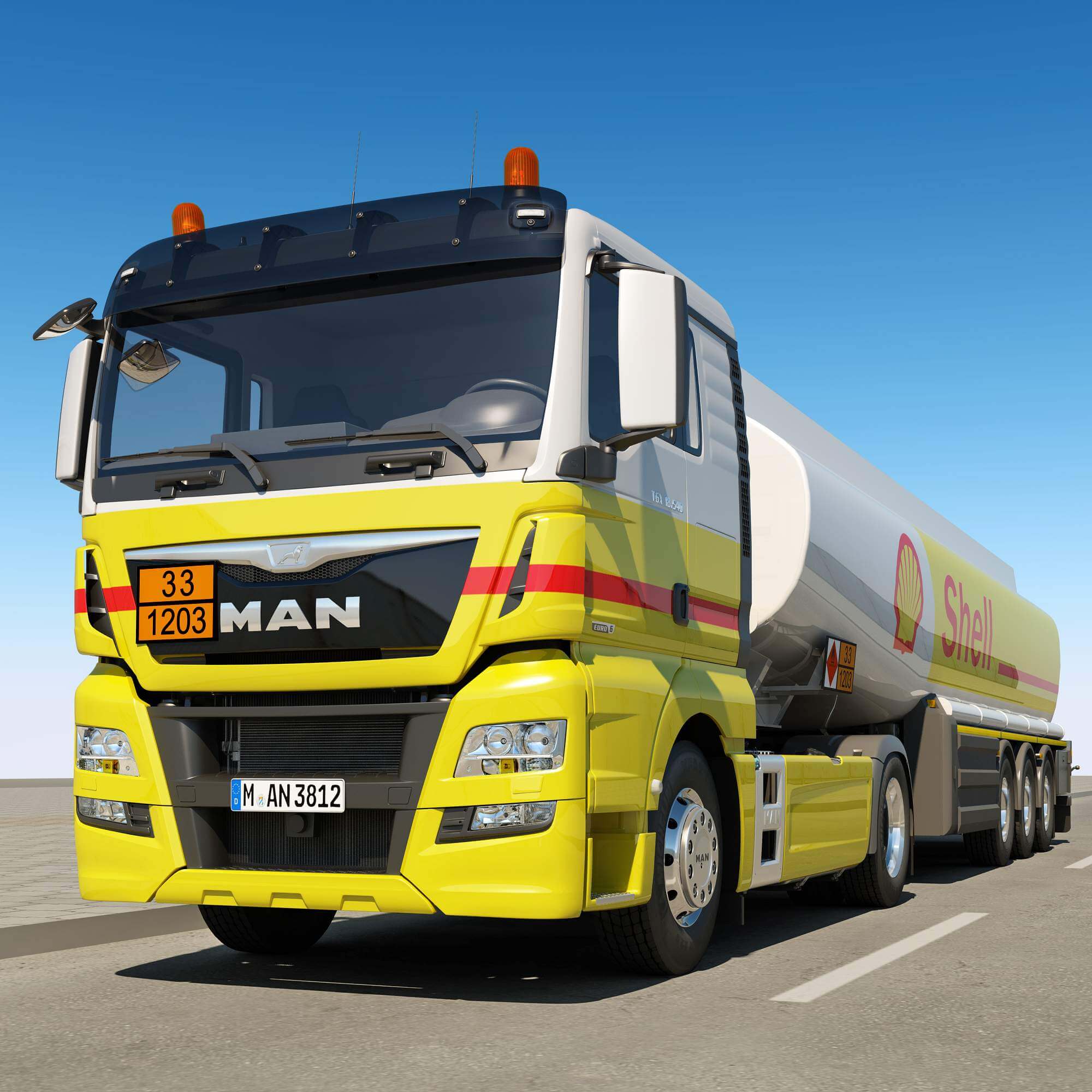 Truck TGX XL Fuel Tank - 3D Model by jenek