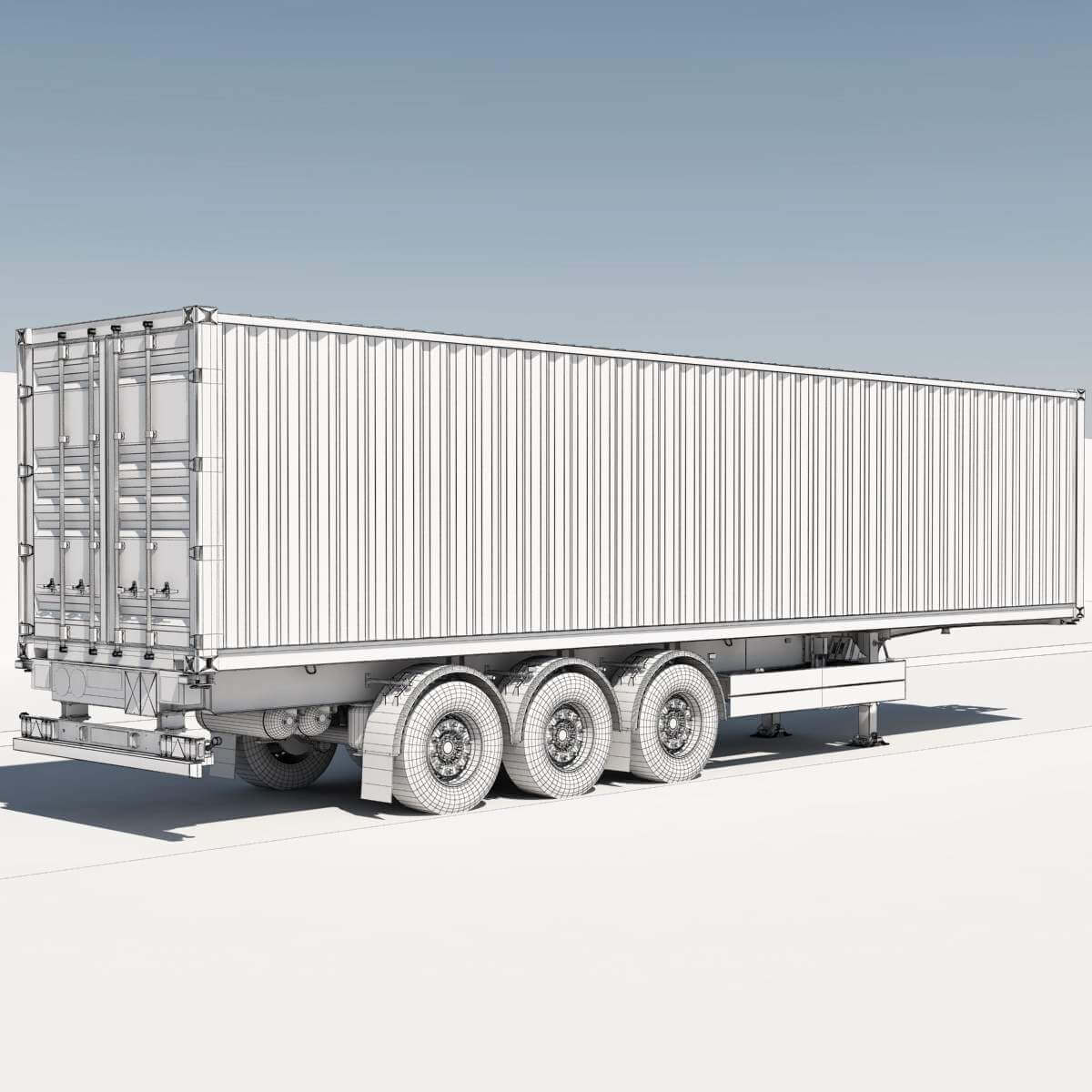 MAN TGX XXL Container - 3D Model by jenek