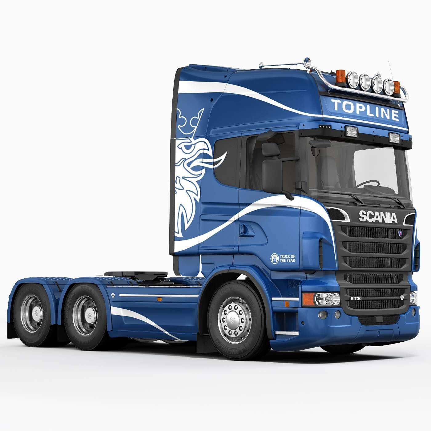 R 6X4 with Trailer - 3D Model by jenek