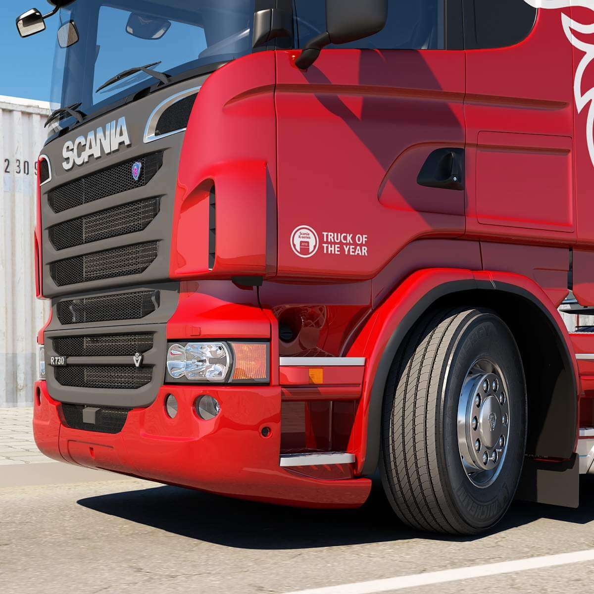 Truck R 730 Container - 3D Model by jenek