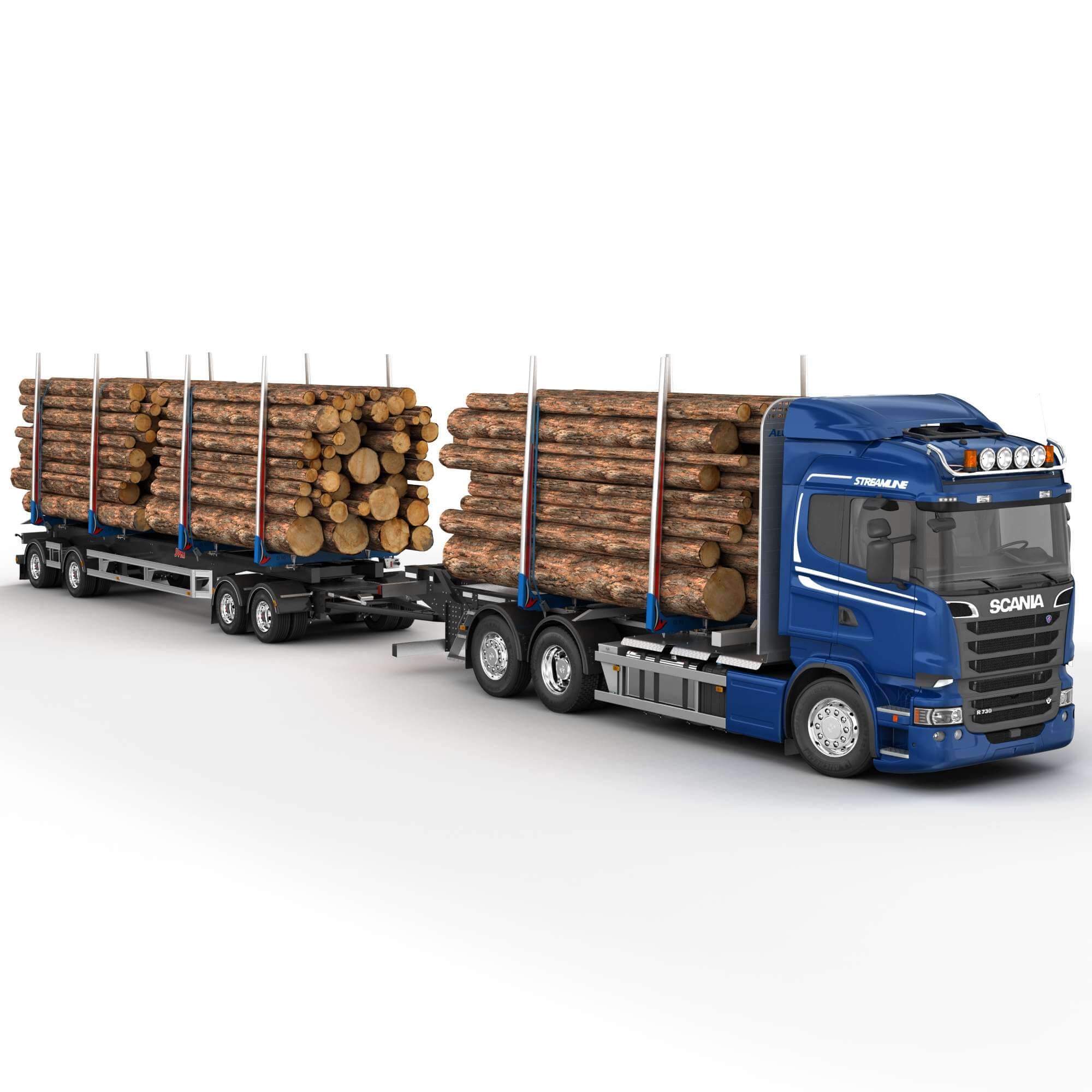 Timber Truck - 3D Model by jenek